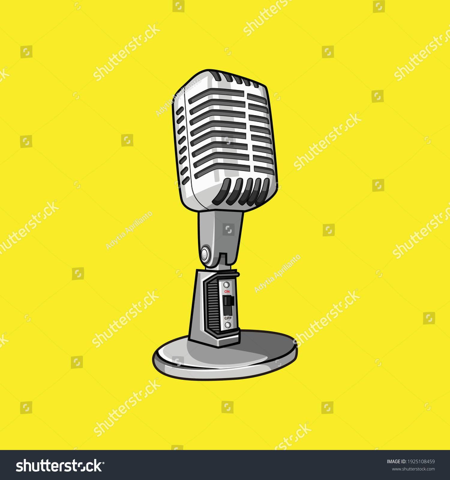 Mic Vector Illustration Podcast Design Needs Stock Vector (Royalty Free ...