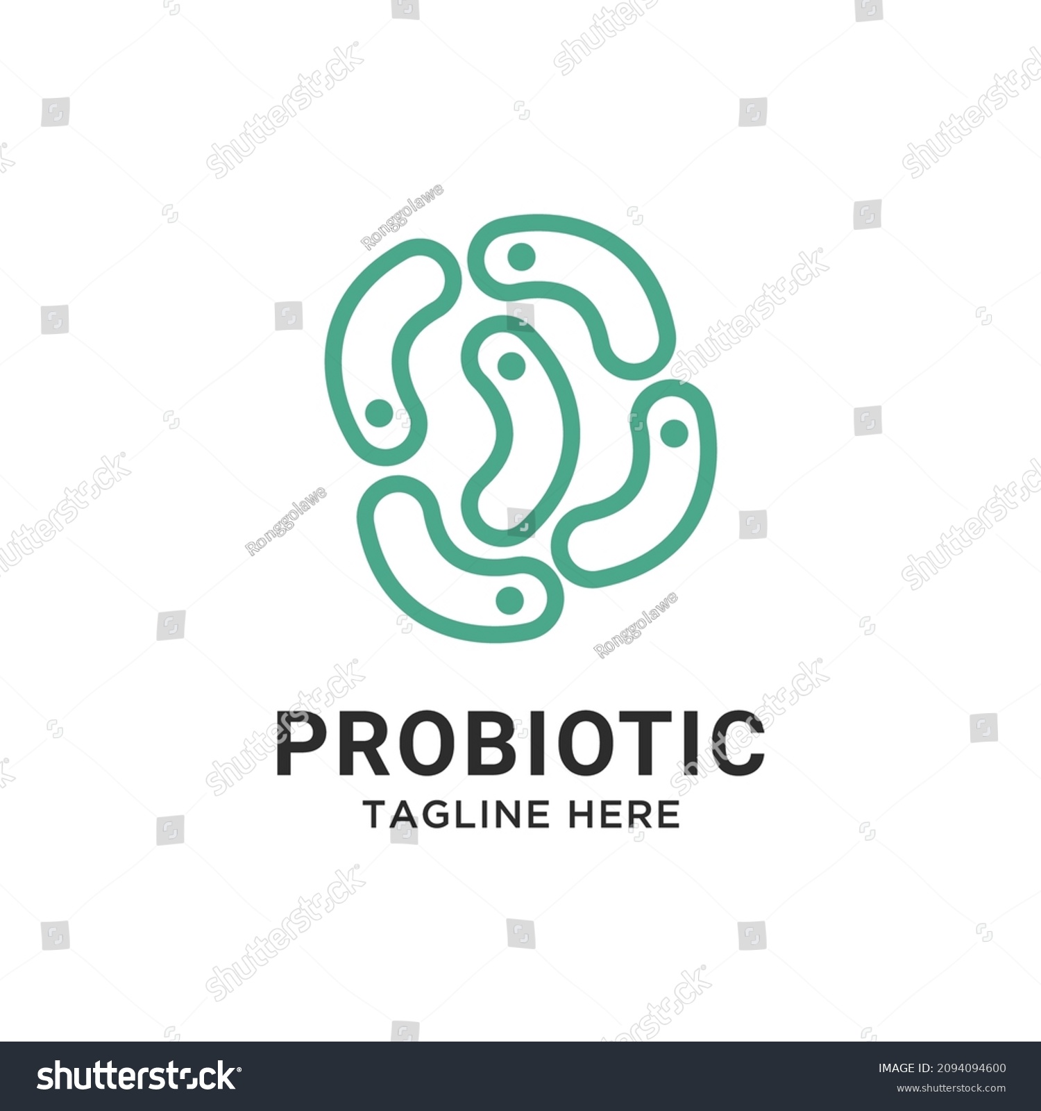 Microbiology Logo Design Simple Vector Stock Vector (Royalty Free ...