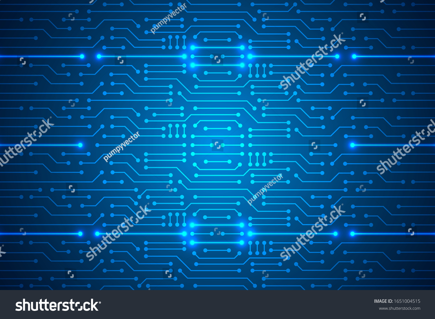 Microchip Technology Background Blue Digital Circuit: Vector có sẵn ...