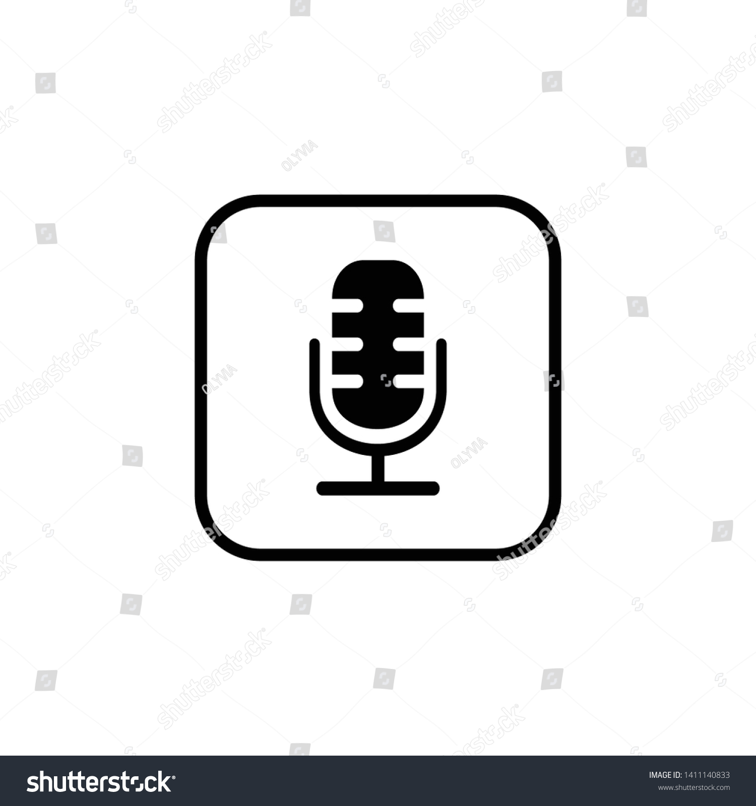 Microphone Icon Microphone Symbols Vector Stock Vector (Royalty Free ...