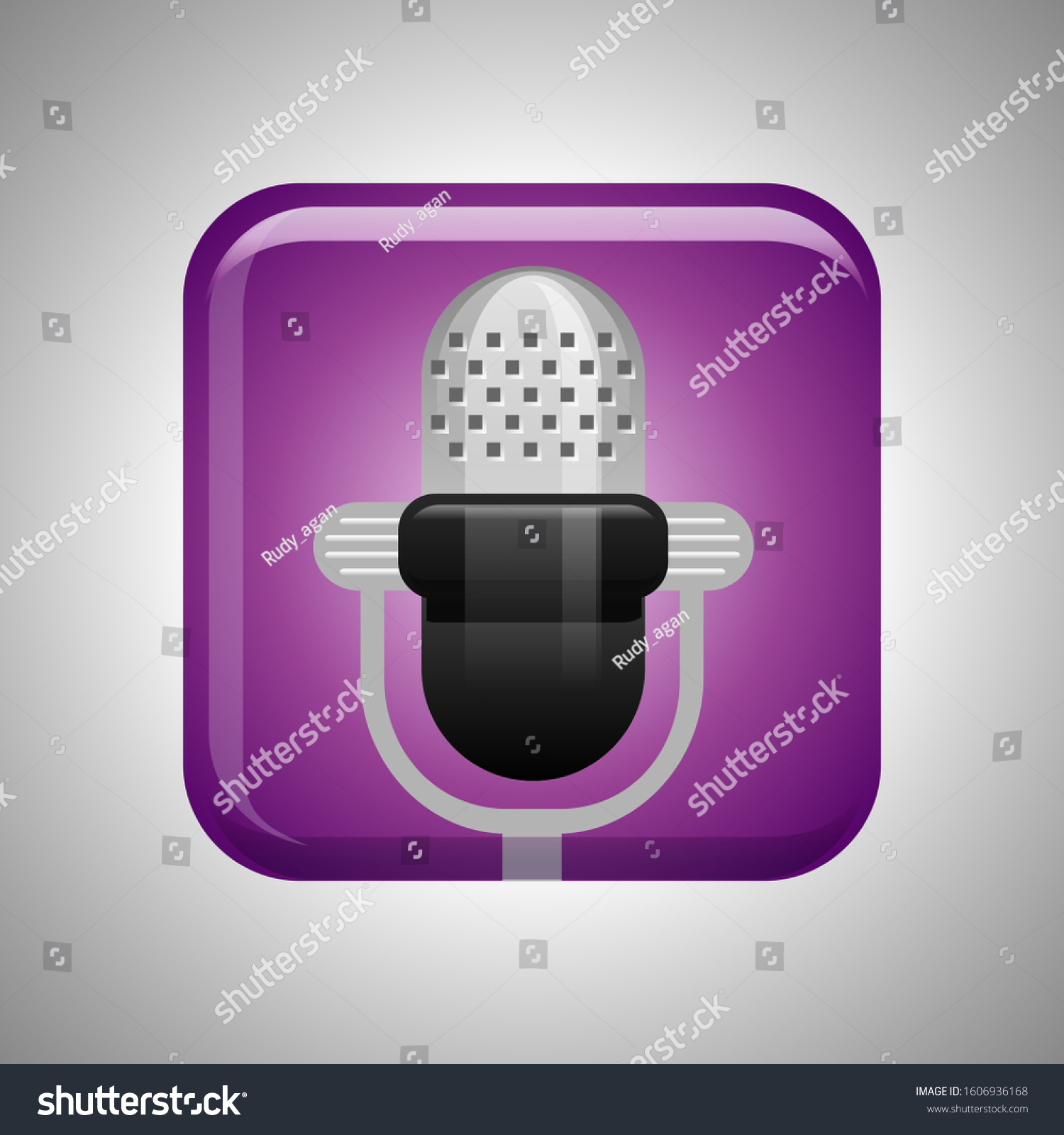 Microphone Icon Vector Microphone Symbol Isolated Stock Vector (Royalty ...