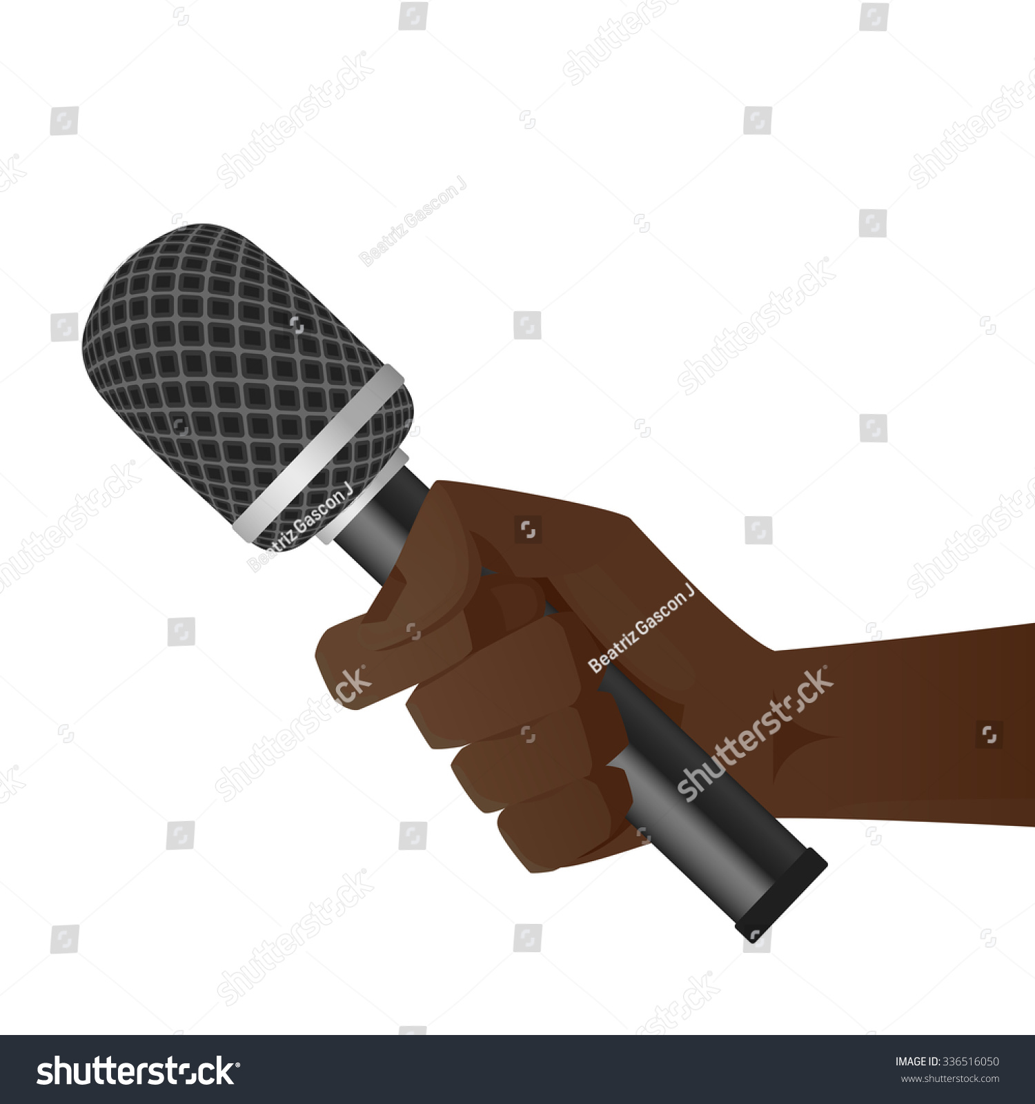 Microphone Illustration Stock Vector (Royalty Free) 336516050 ...