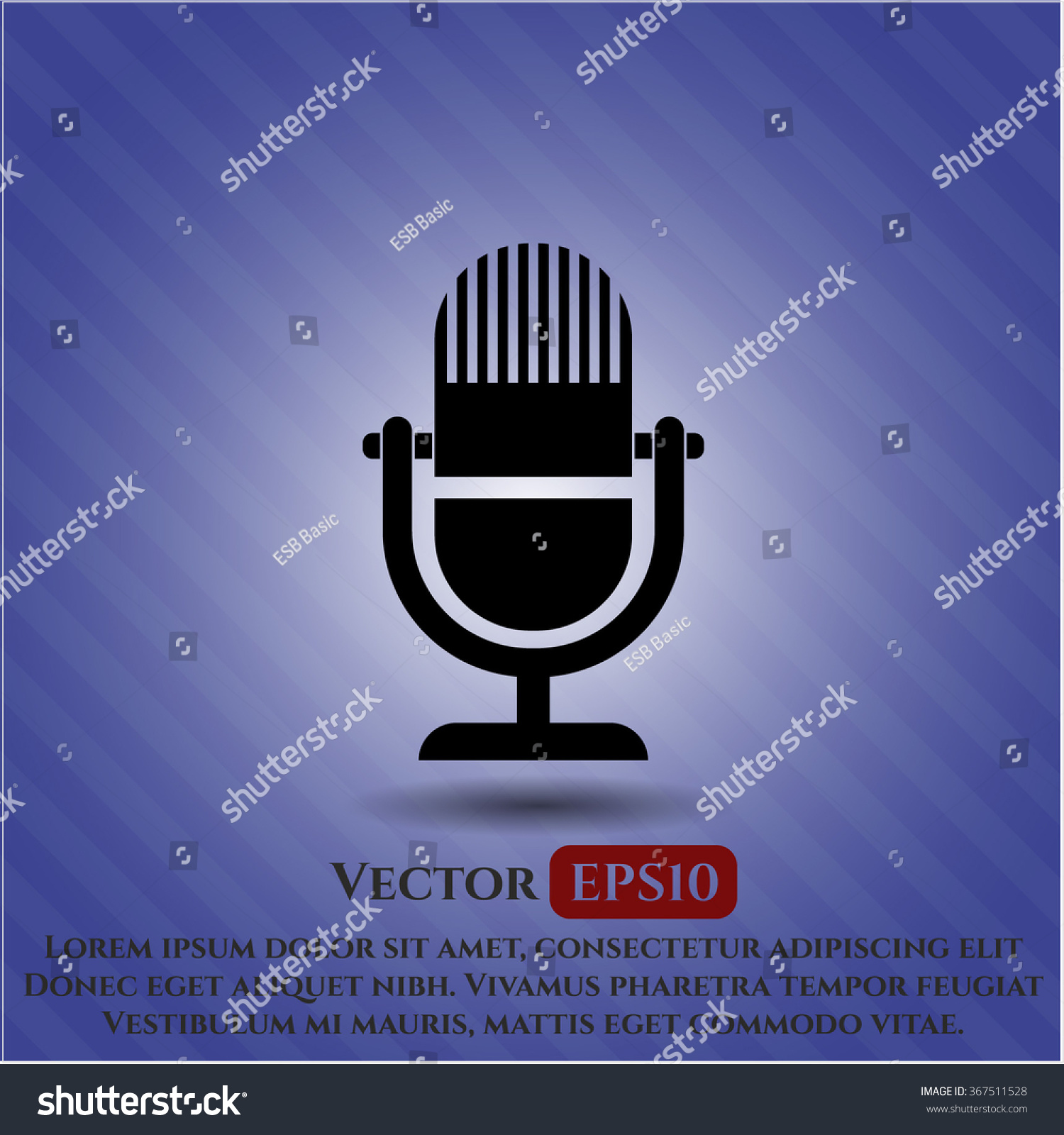 Microphone Symbol Stock Vector (Royalty Free) 367511528 | Shutterstock