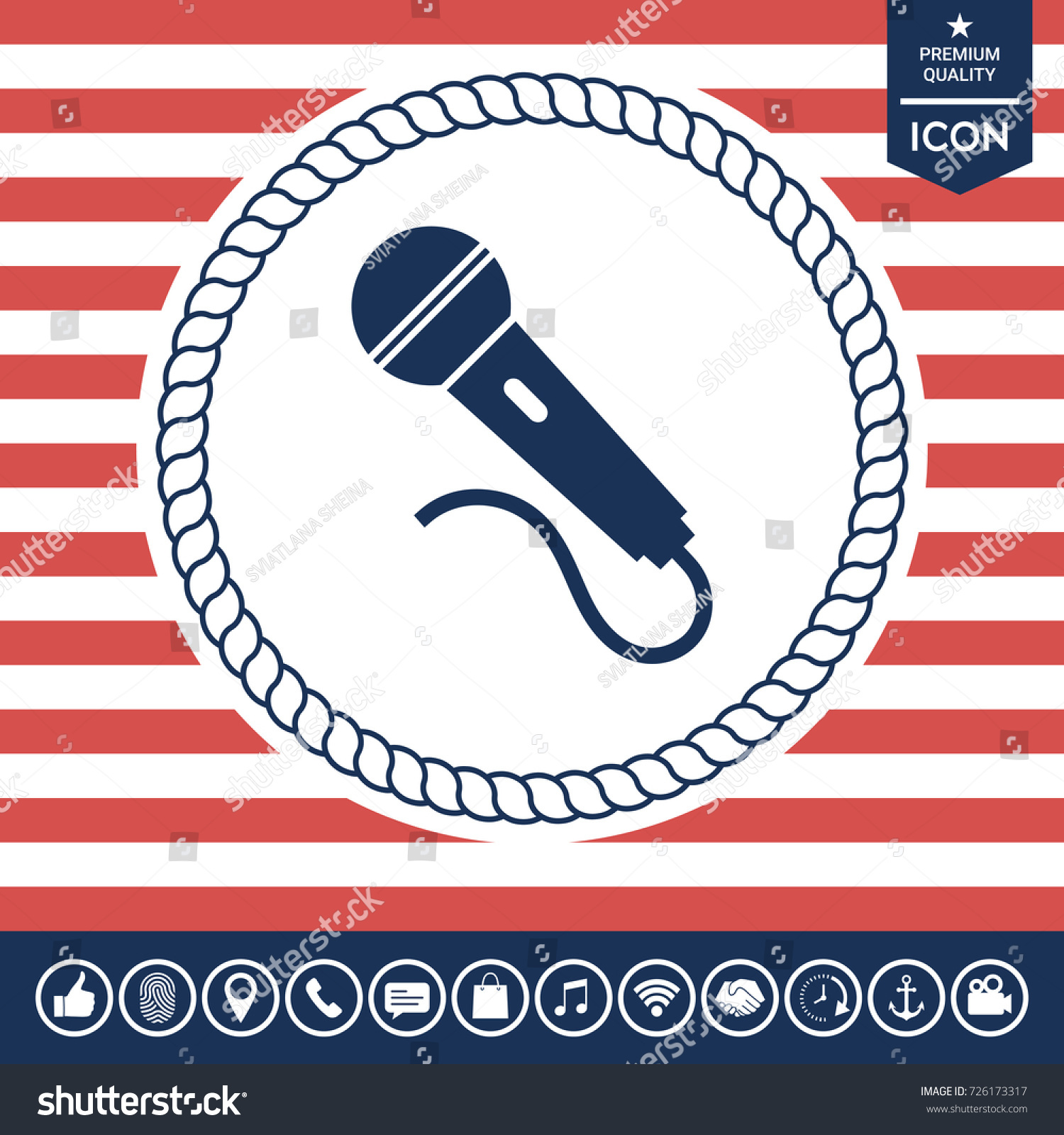 Microphone Symbol Icon Stock Vector (Royalty Free) 726173317 | Shutterstock