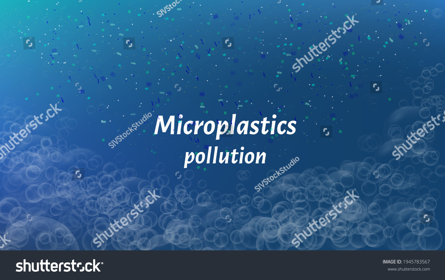 Microplastic Nurdles Vector Illustration Causing Water Stock Vector ...
