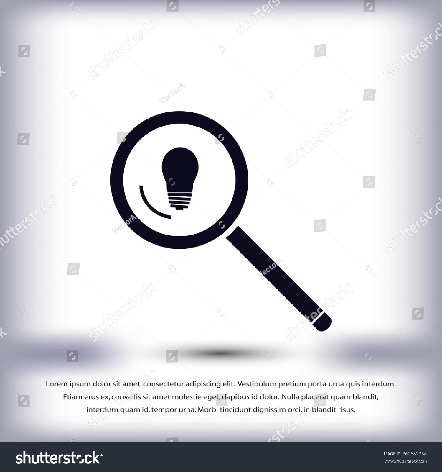 Microscope Lightbulb Icon Stock Vector (Royalty Free) 360682358 ...