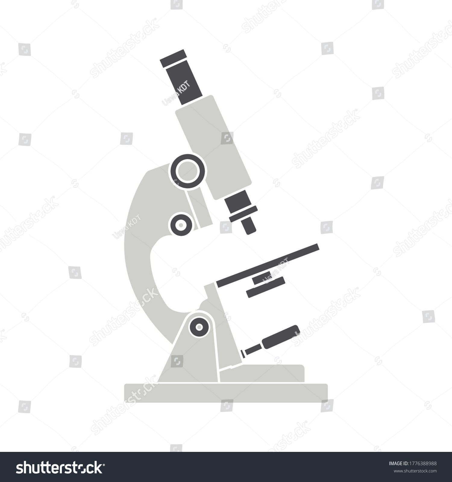 Microscope Icon Microscope Sign Symbol Vector Stock Vector (Royalty ...