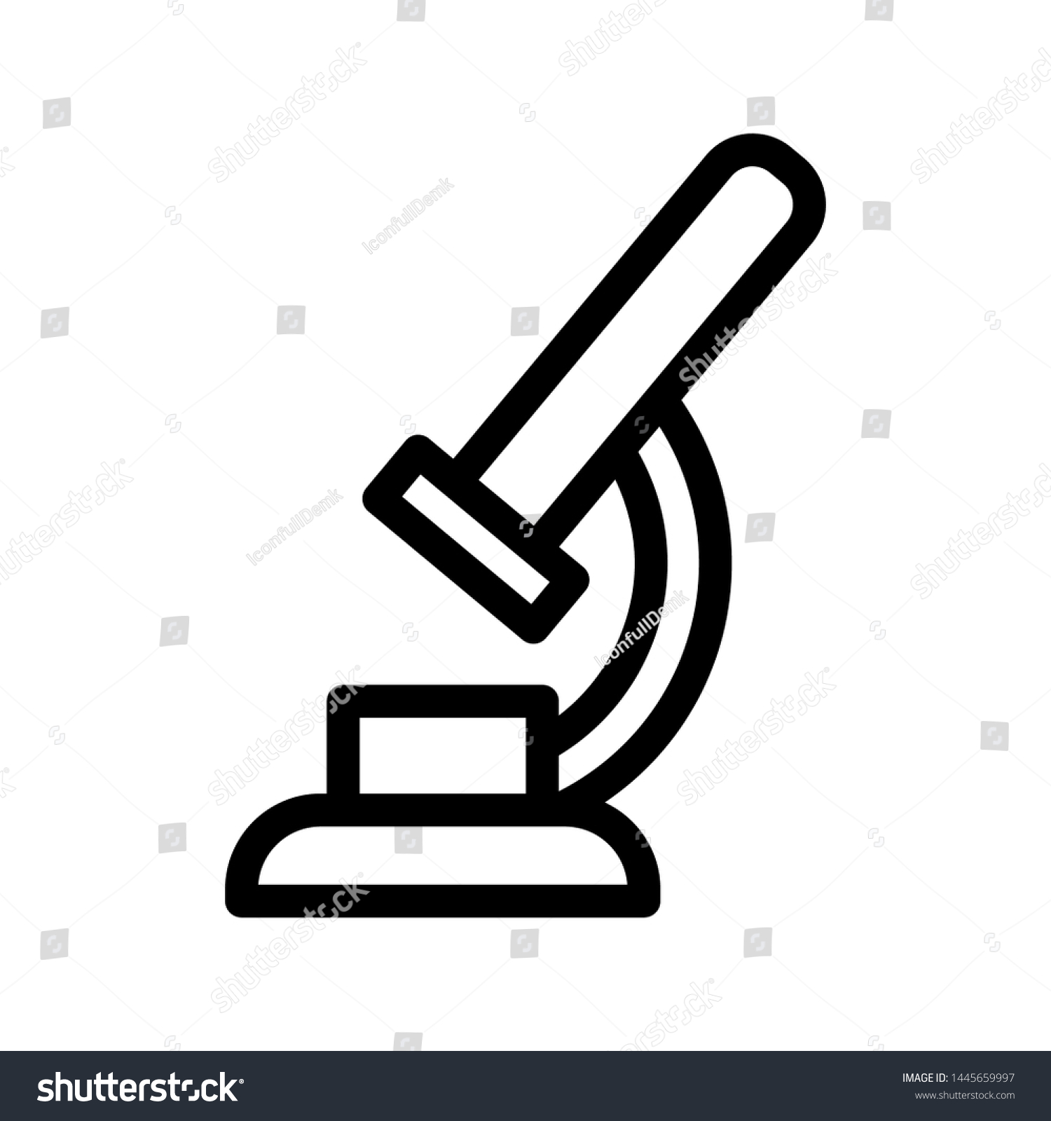 Microscope Icon Science Template Logo Vector: เวกเตอร์สต็อก (ปลอดค่า ...