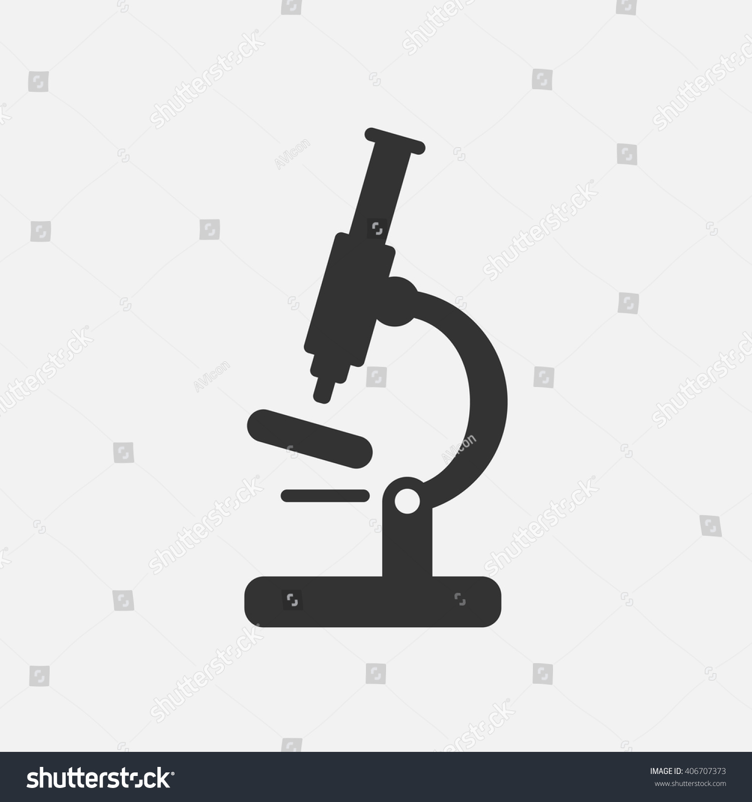 Microscope Icon Vector Solid Illustration Pictogram 스톡 벡터 406707373 ...