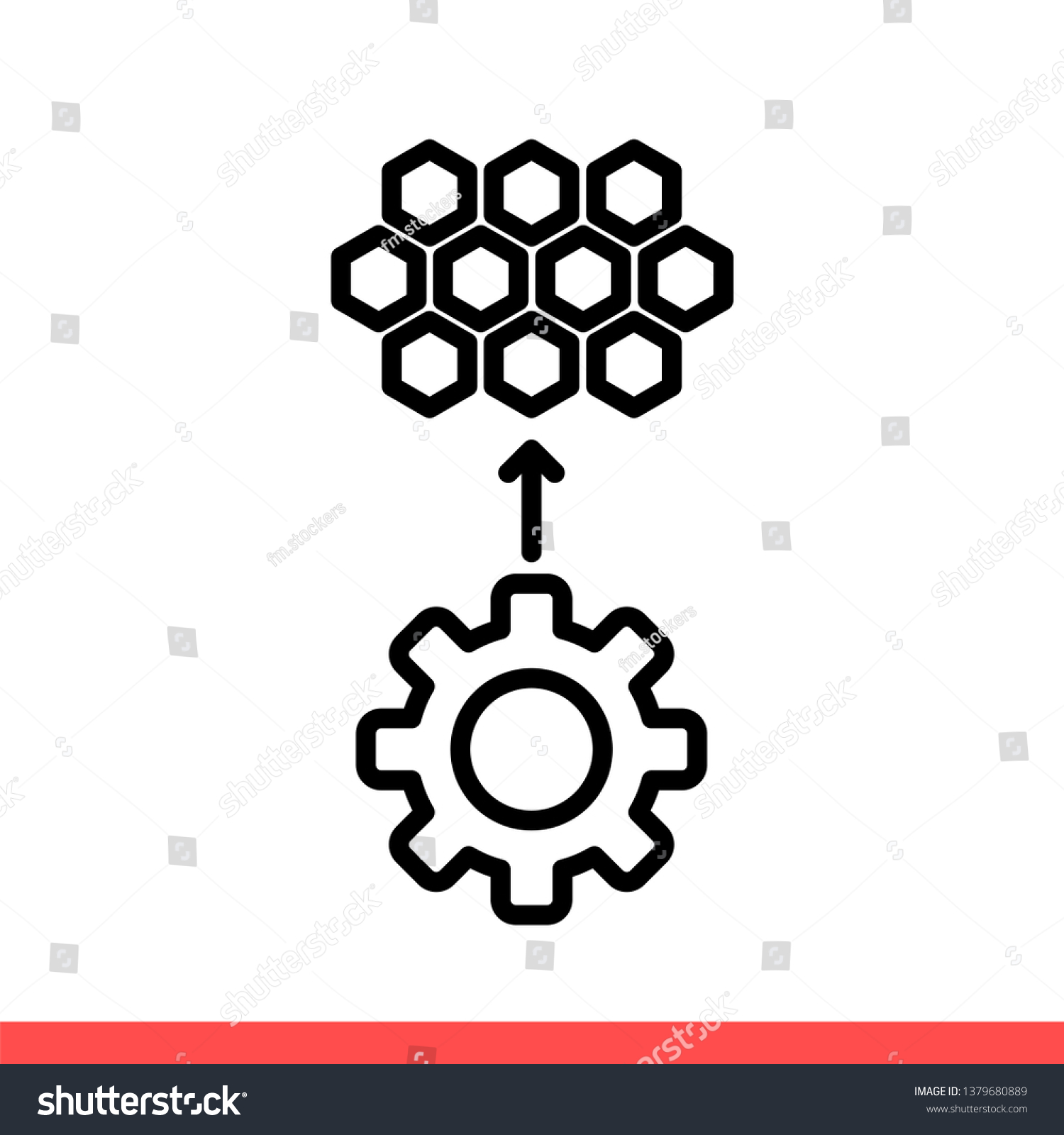 Microservice Vector Icon Chip Symbol Simple Stock Vector (Royalty Free ...