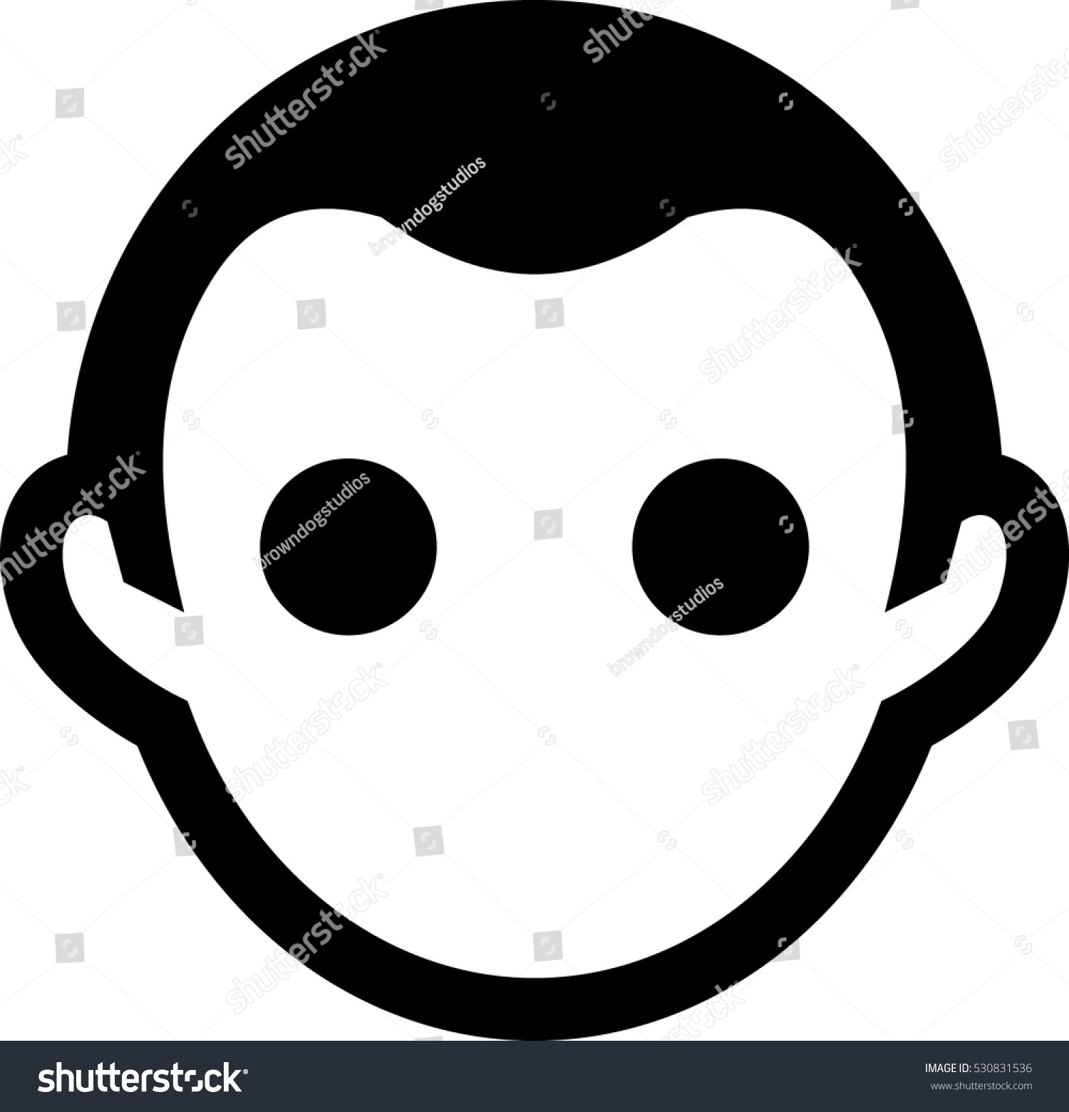 Middle Aged Man Icon Stock Vector (Royalty Free) 530831536