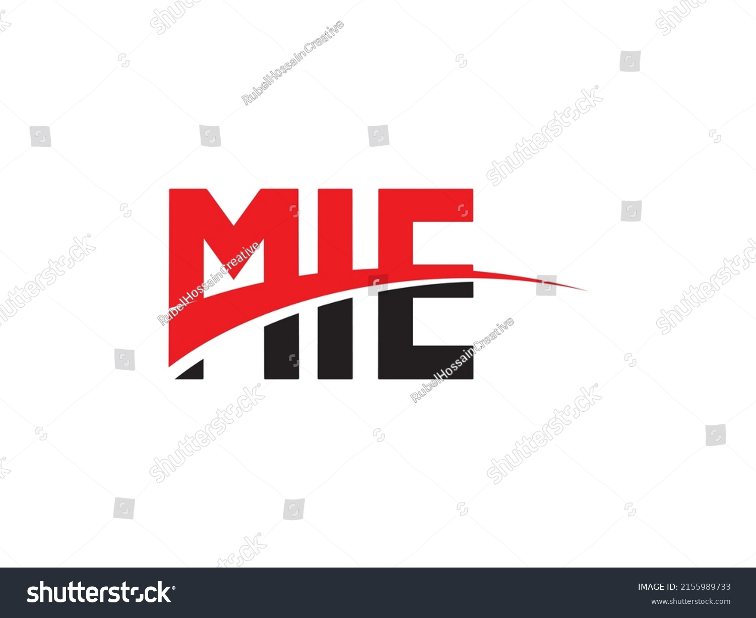 Mie Letter Initial Logo Design Vector Stock Vector (Royalty Free ...