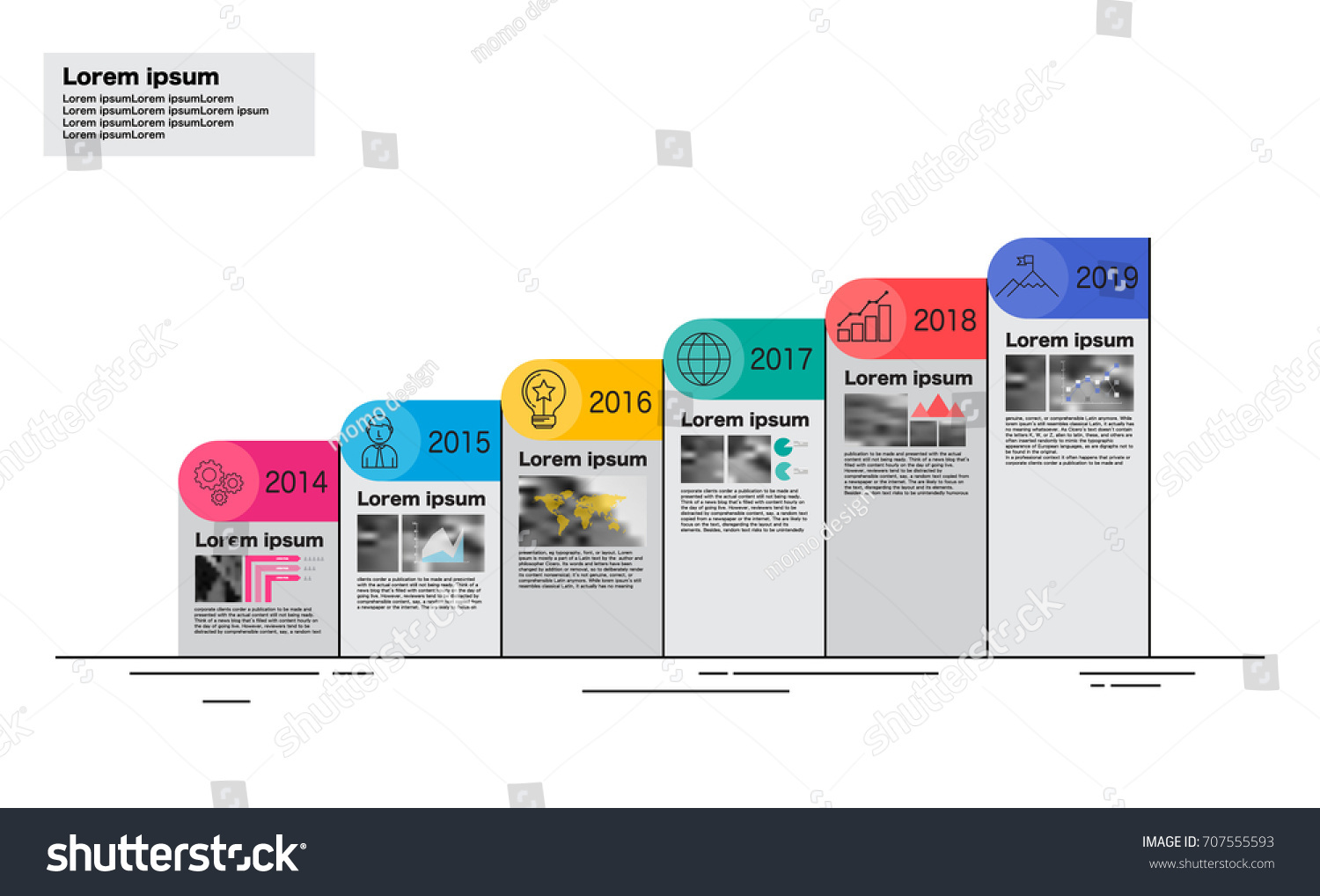 Milestone Company Infographic Vector Stock Vector (Royalty Free ...
