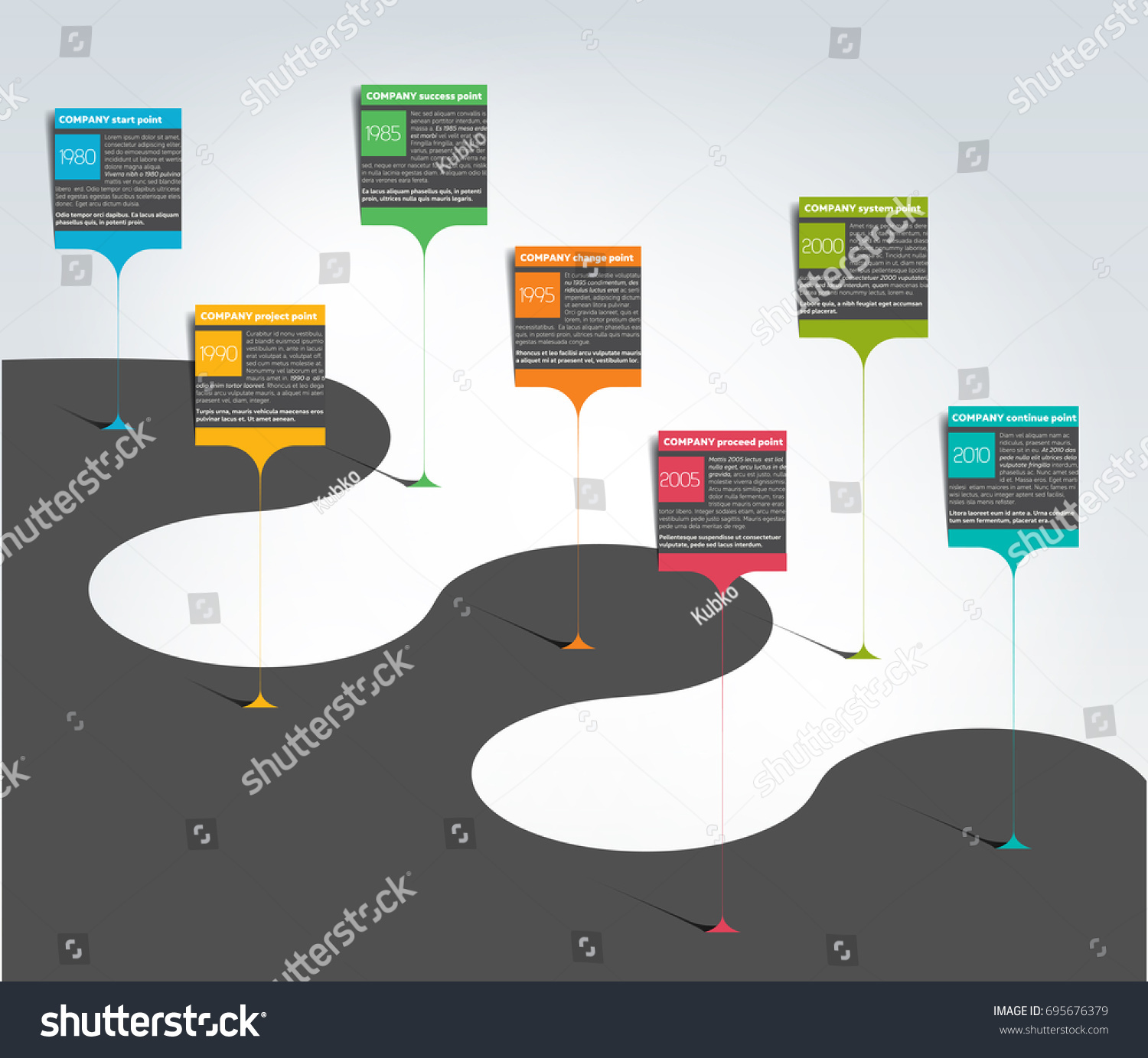 Milestone Timeline Step By Step Template Stock Vector (Royalty Free ... Milestone Timeline Step By Step Template Stock Vector (Royalty Free ...