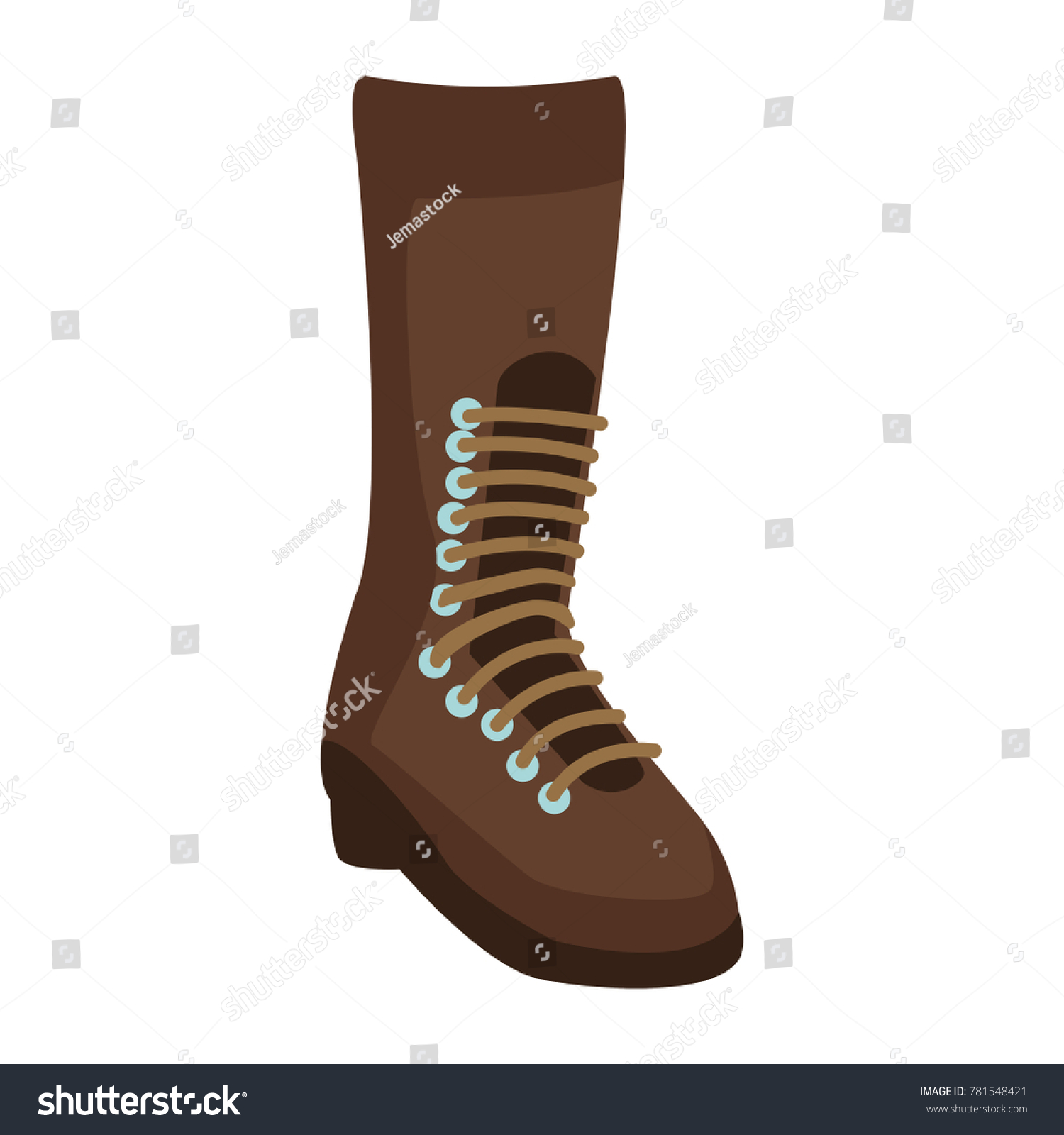 Military Boot Isolated Stock Vector (Royalty Free) 781548421 | Shutterstock