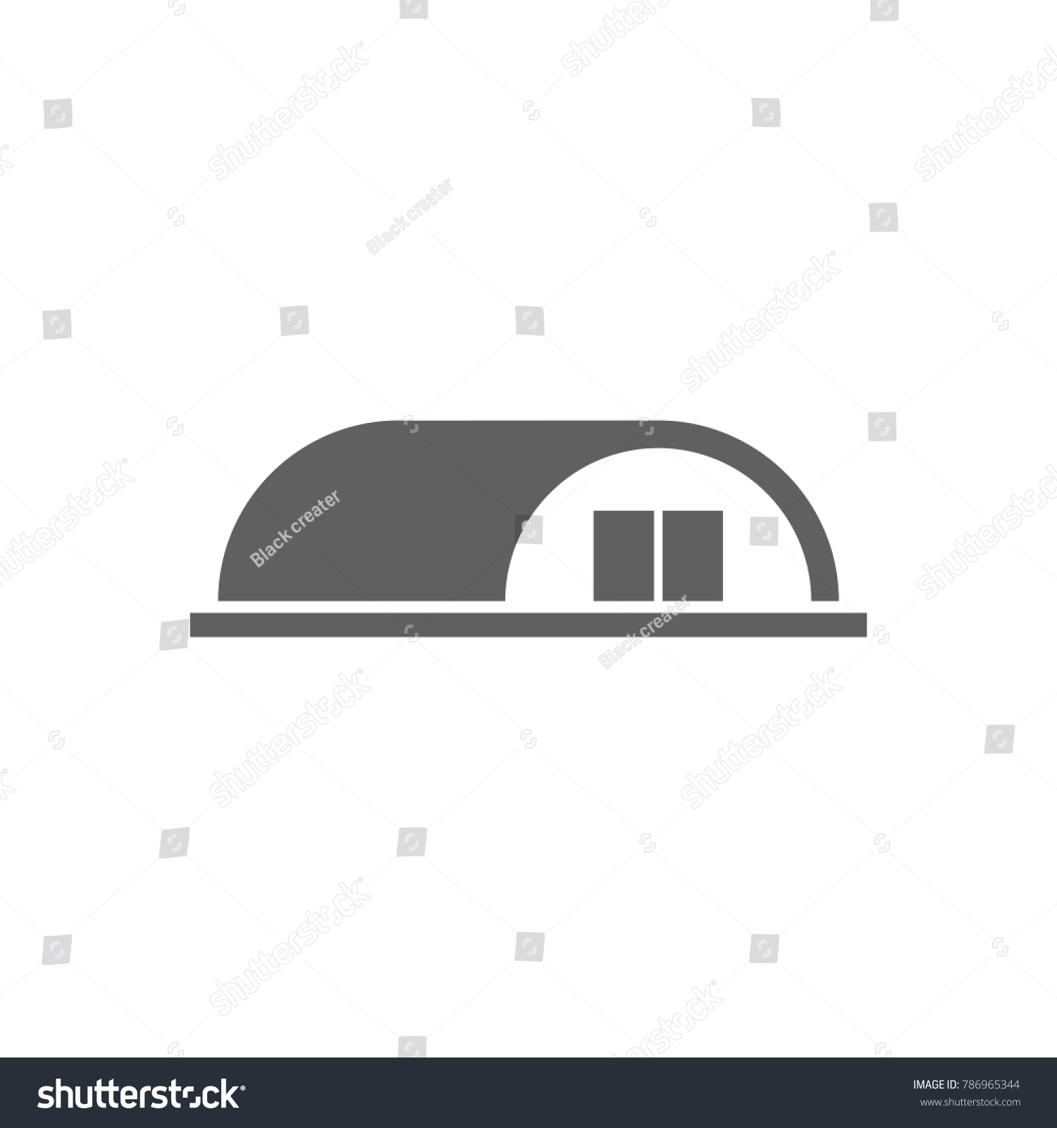 Military Camp Icon Vector Stock Vector (Royalty Free) 786965344