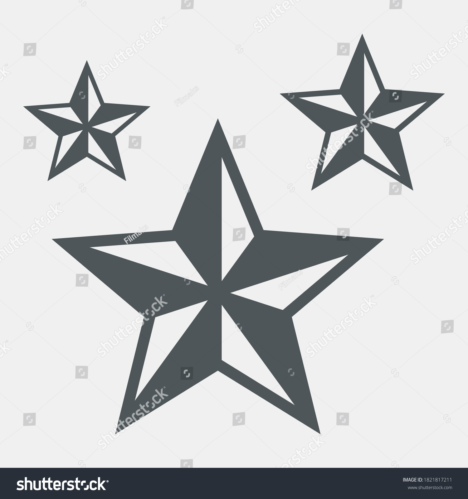 Military Star Vector Quality Vector Illustration Stock Vector (Royalty ...