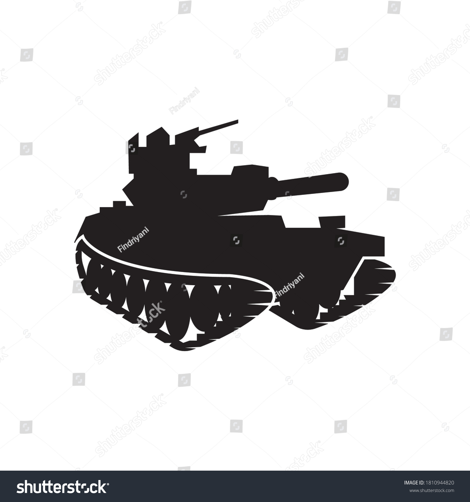 Military Tank Logo Vector Template Stock Vector (Royalty Free ...