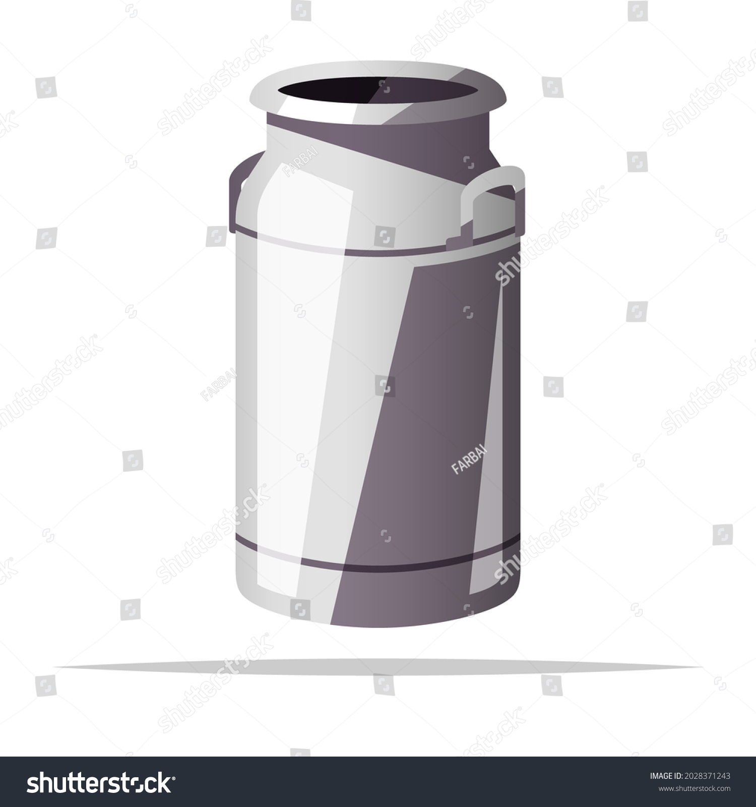 Milk Can Vector Isolated Illustration Stock Vector (Royalty Free ...