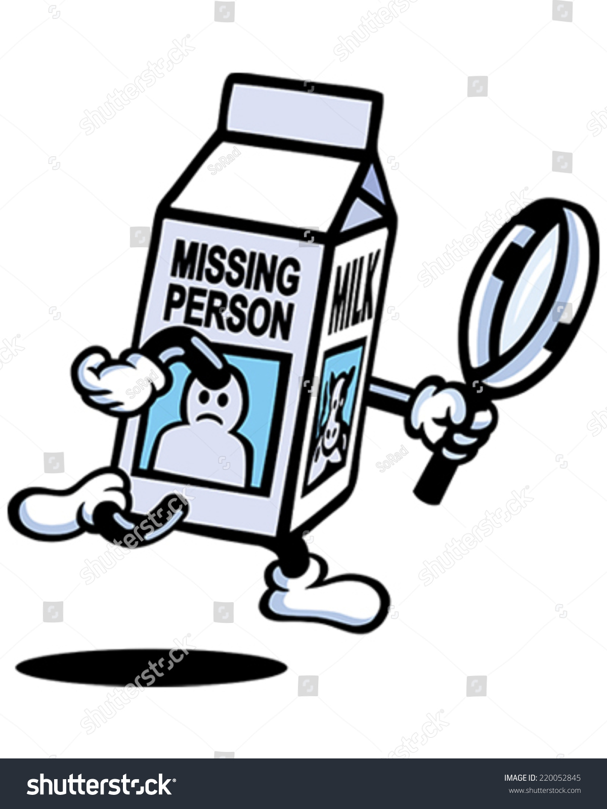 Milk Carton Missing Person: เวกเตอร์สต็อก (ปลอดค่าลิขสิทธิ์) 220052845 ...