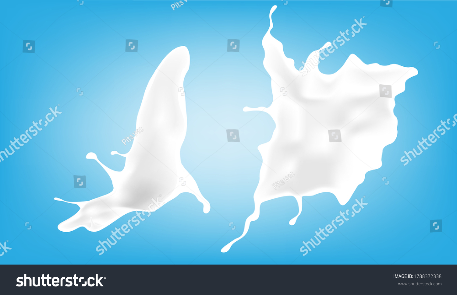 Milk Drop Splash Vector Stock Vector (Royalty Free) 1788372338 ...