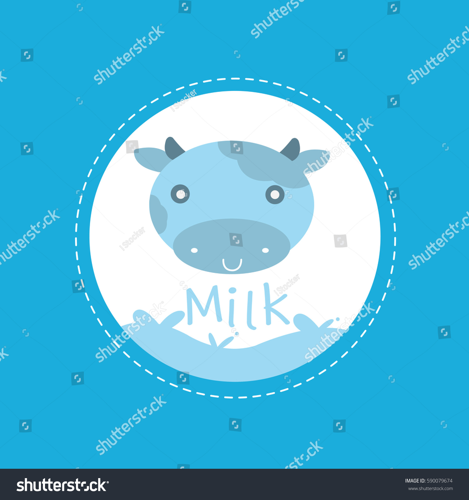 Milk Logo Vector Design Stock Vector (Royalty Free) 590079674 ...