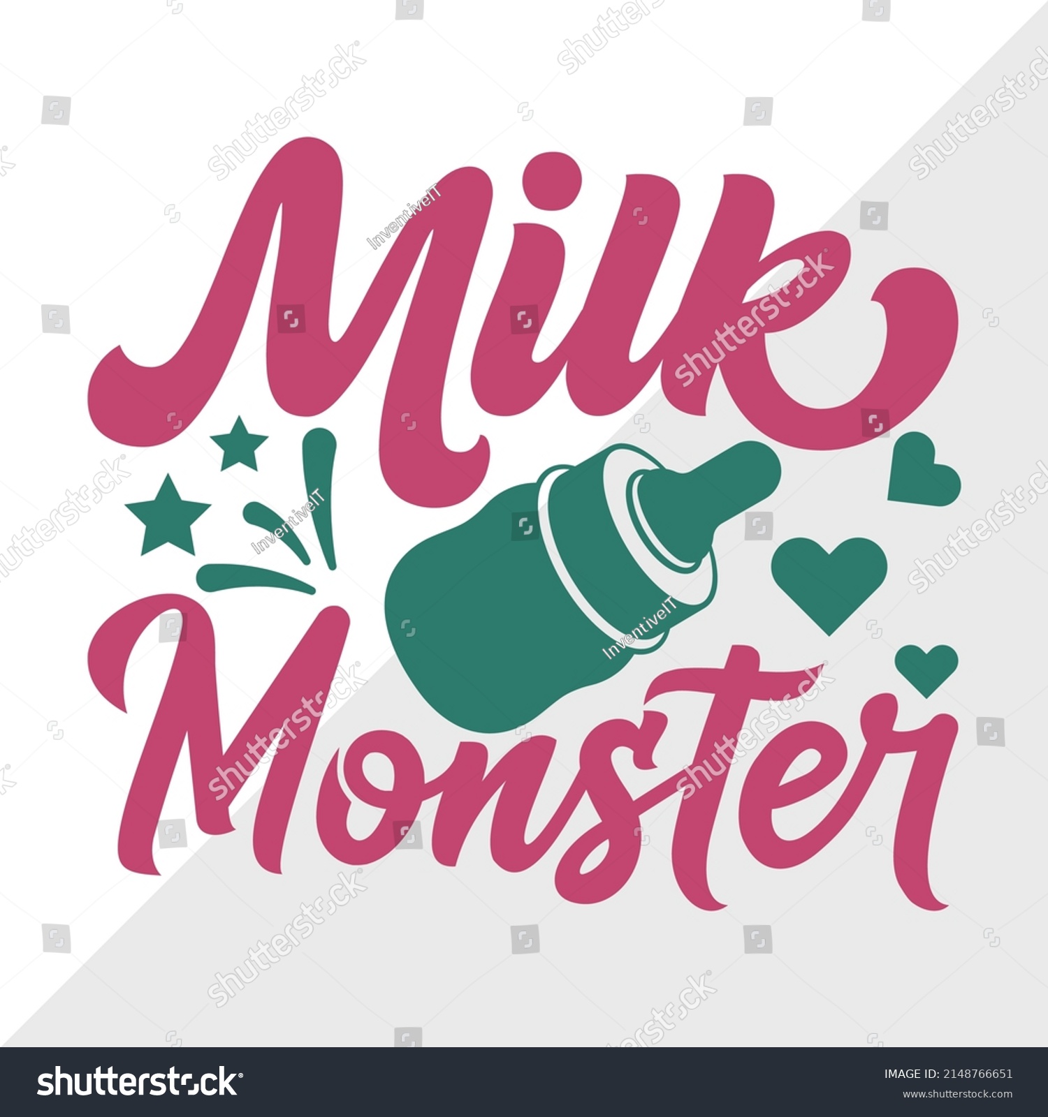 Milk Monster Printable Vector Illustration Stock Vector (Royalty Free ...