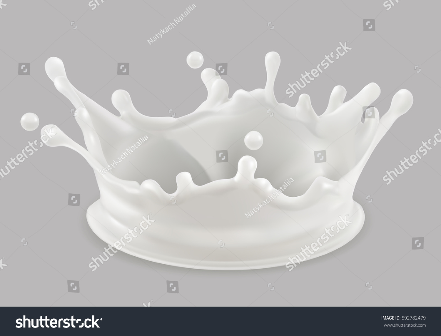Milk Splash 3d Vector Icon Stock Vector (Royalty Free) 592782479 ...