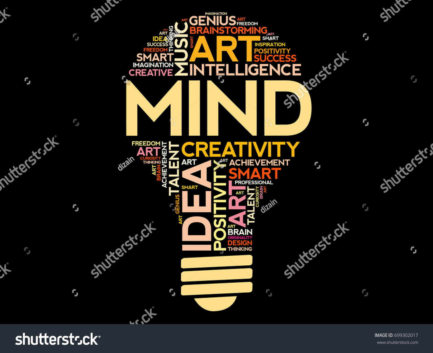 Mind Bulb Word Cloud Collage Concept Stock Vector (Royalty Free ...