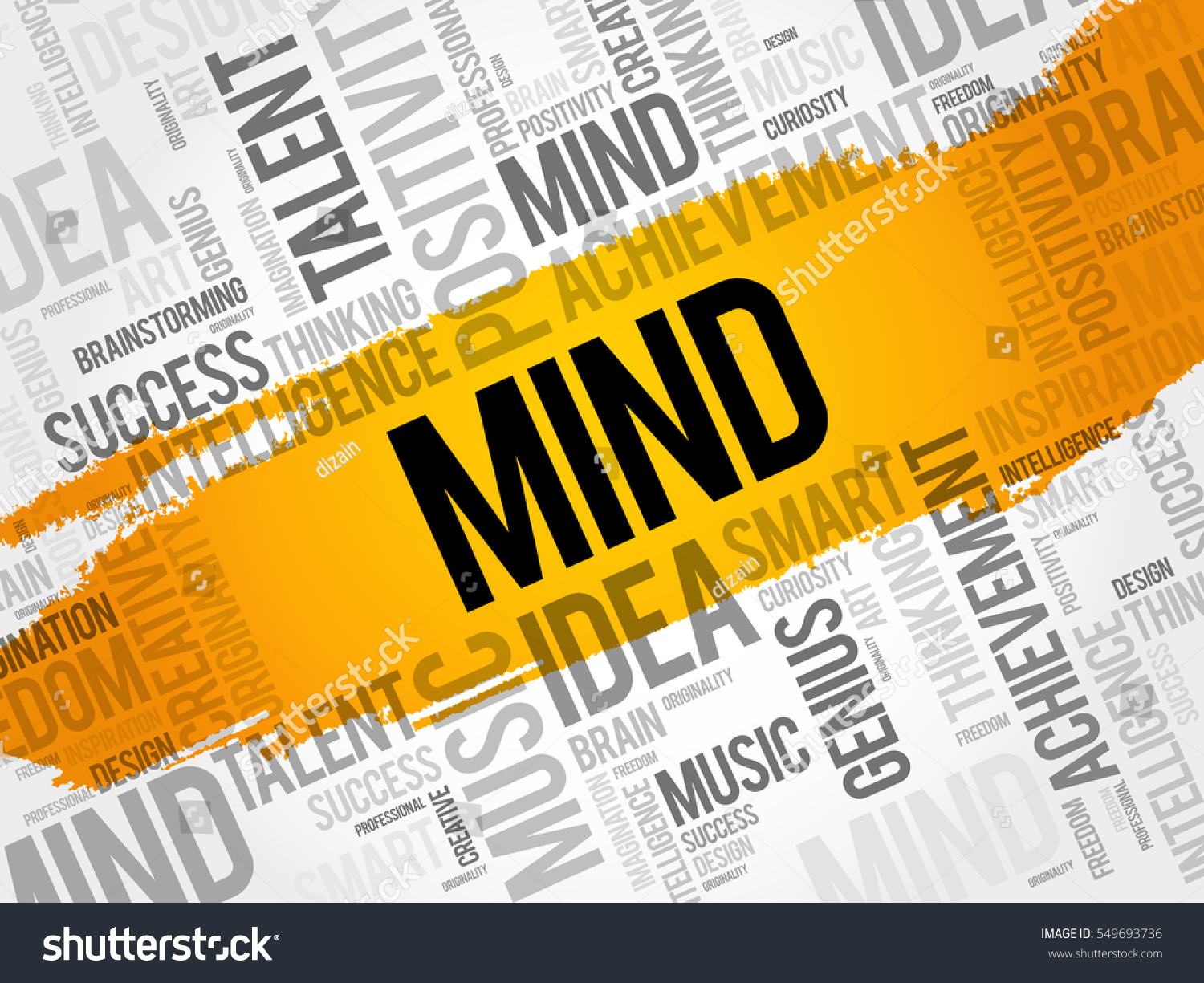 Mind Word Cloud Collage Creative Business Stock Vector (Royalty Free ...