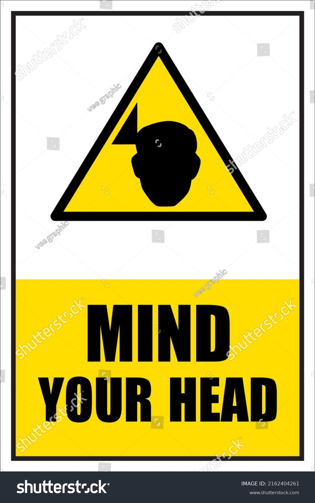 Mind Your Head Sign Vector Design Stock Vector (Royalty Free ...