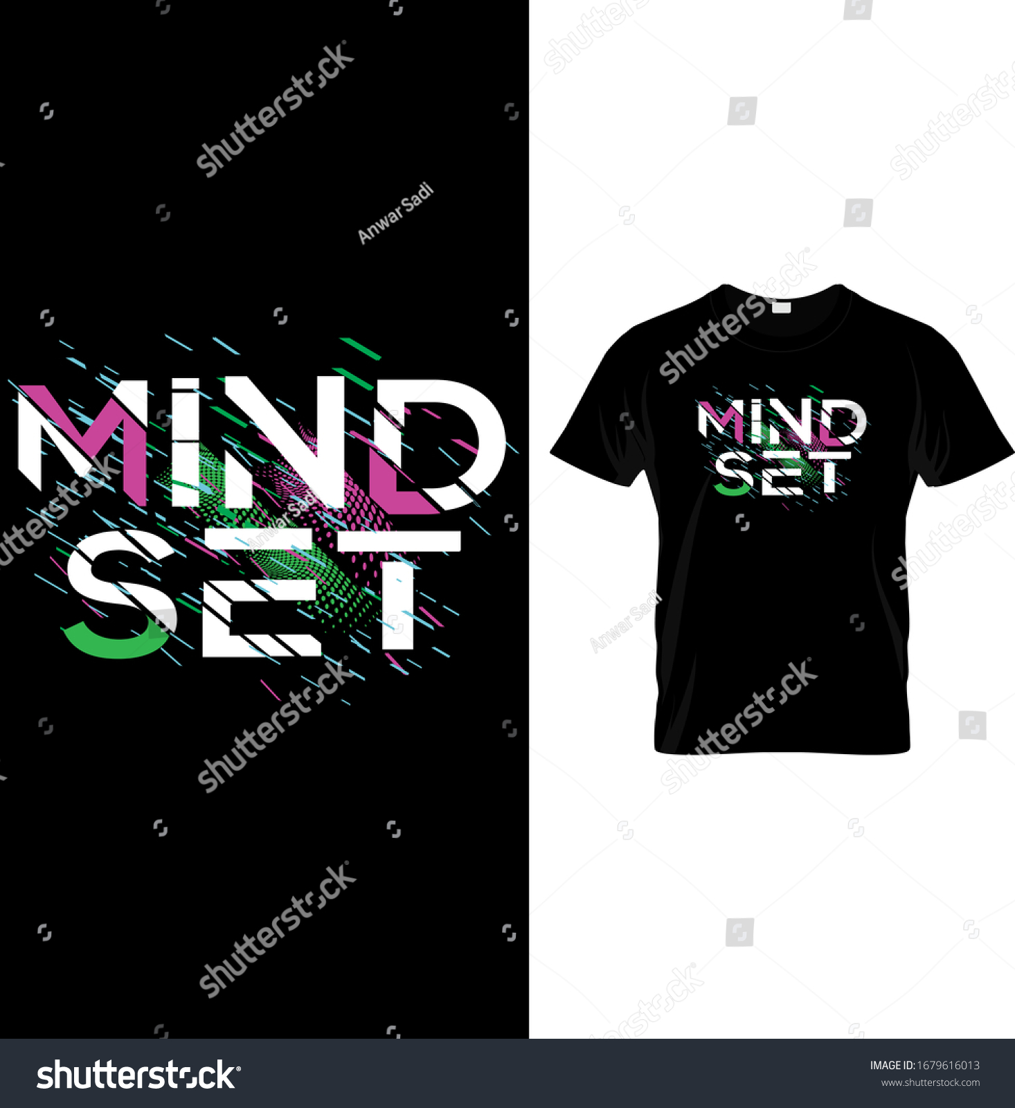 Mindset Typography T Shirt Design Vector Stock Vector (Royalty Free ...