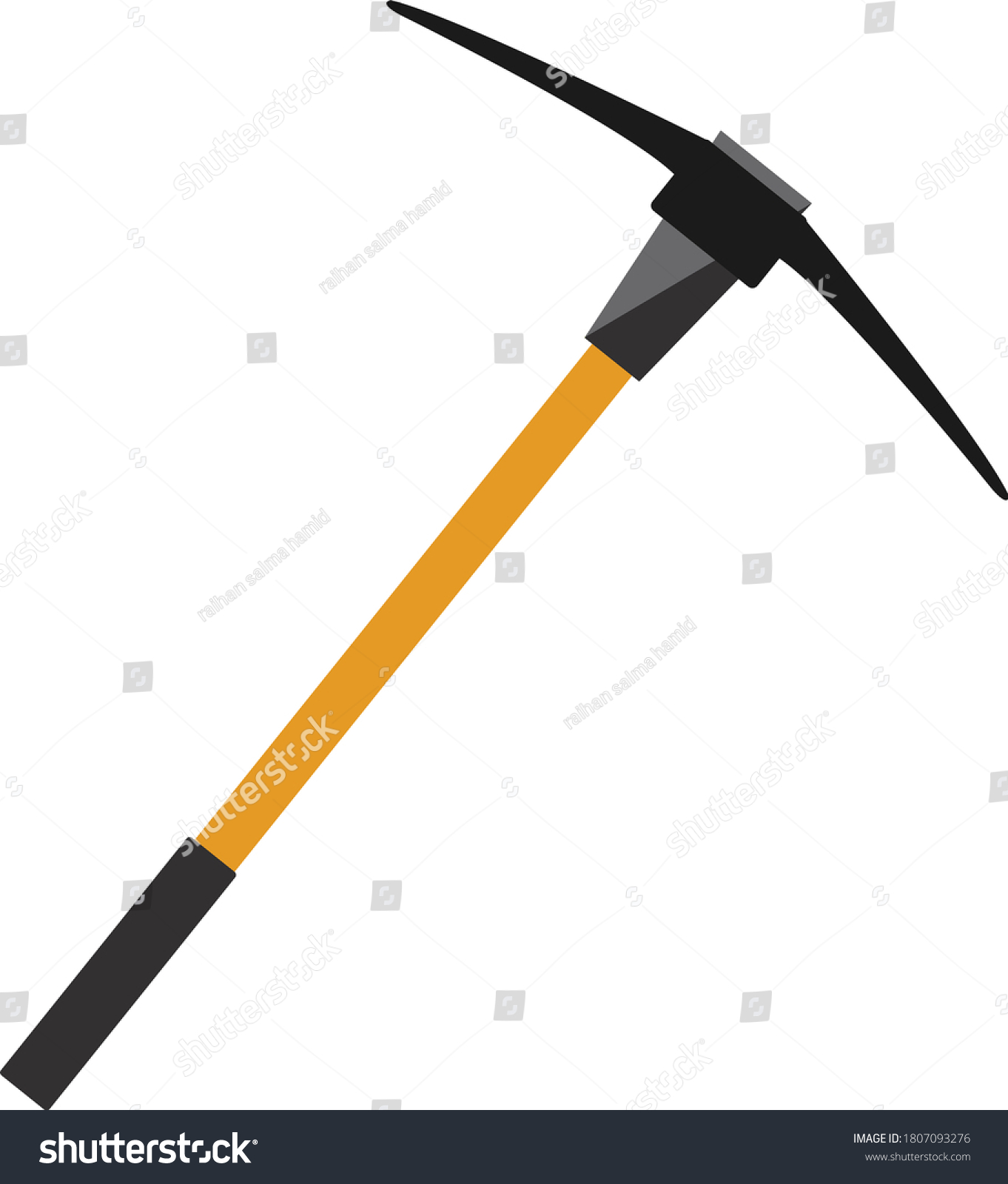 Mine Axe Illustration Art Vector Stock Vector (Royalty Free) 1807093276