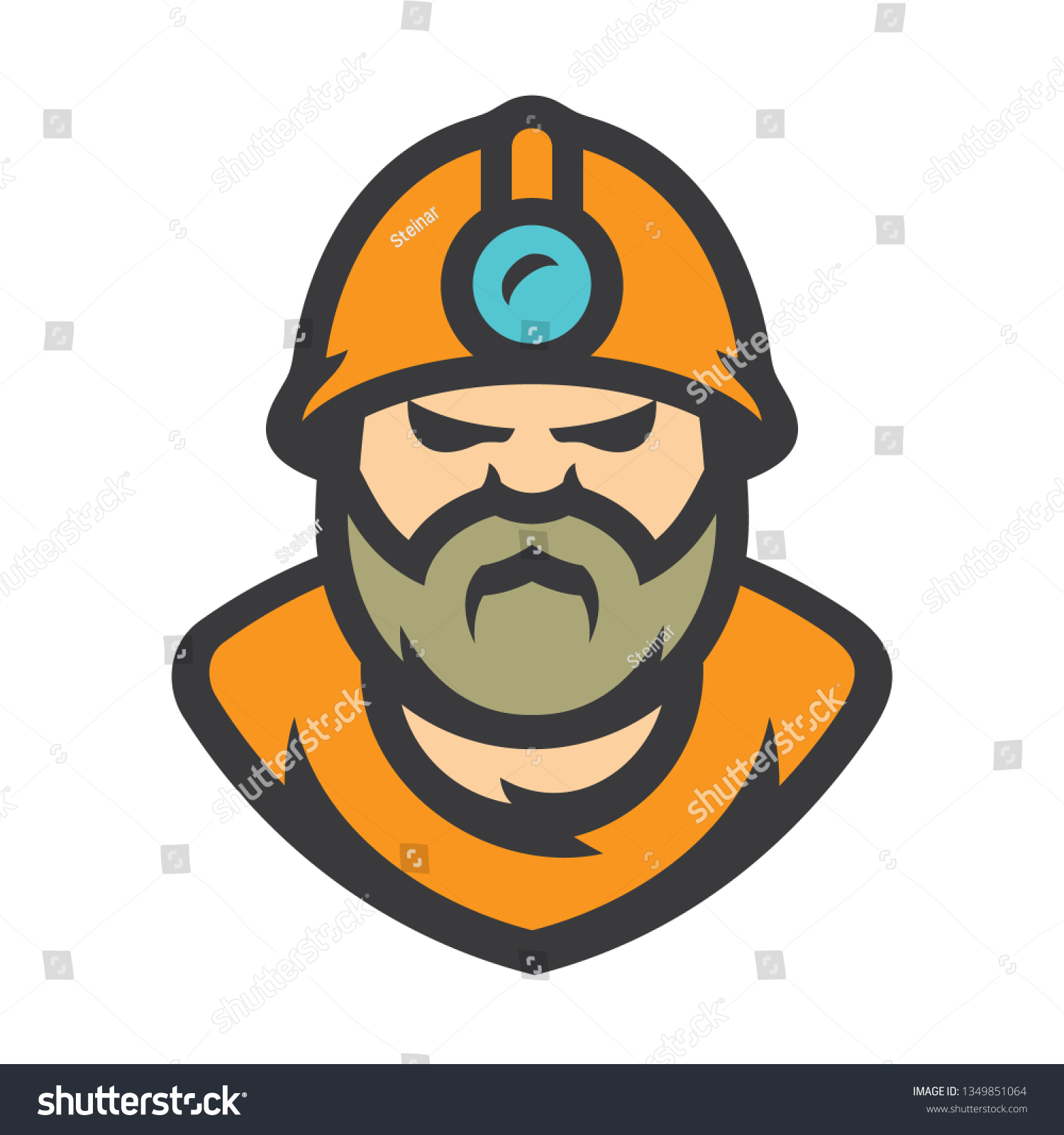 Miner Vector Cartoon Illustration: เวกเตอร์สต็อก (ปลอดค่าลิขสิทธิ์ ...