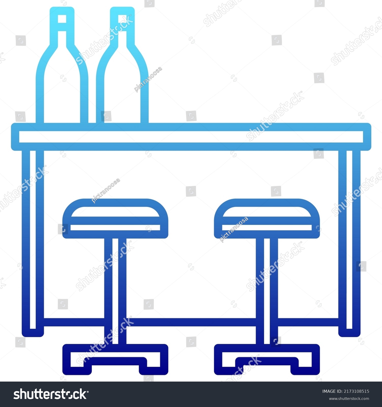 Mini Bar Icon Transparent Background Stock Vector (Royalty Free ...