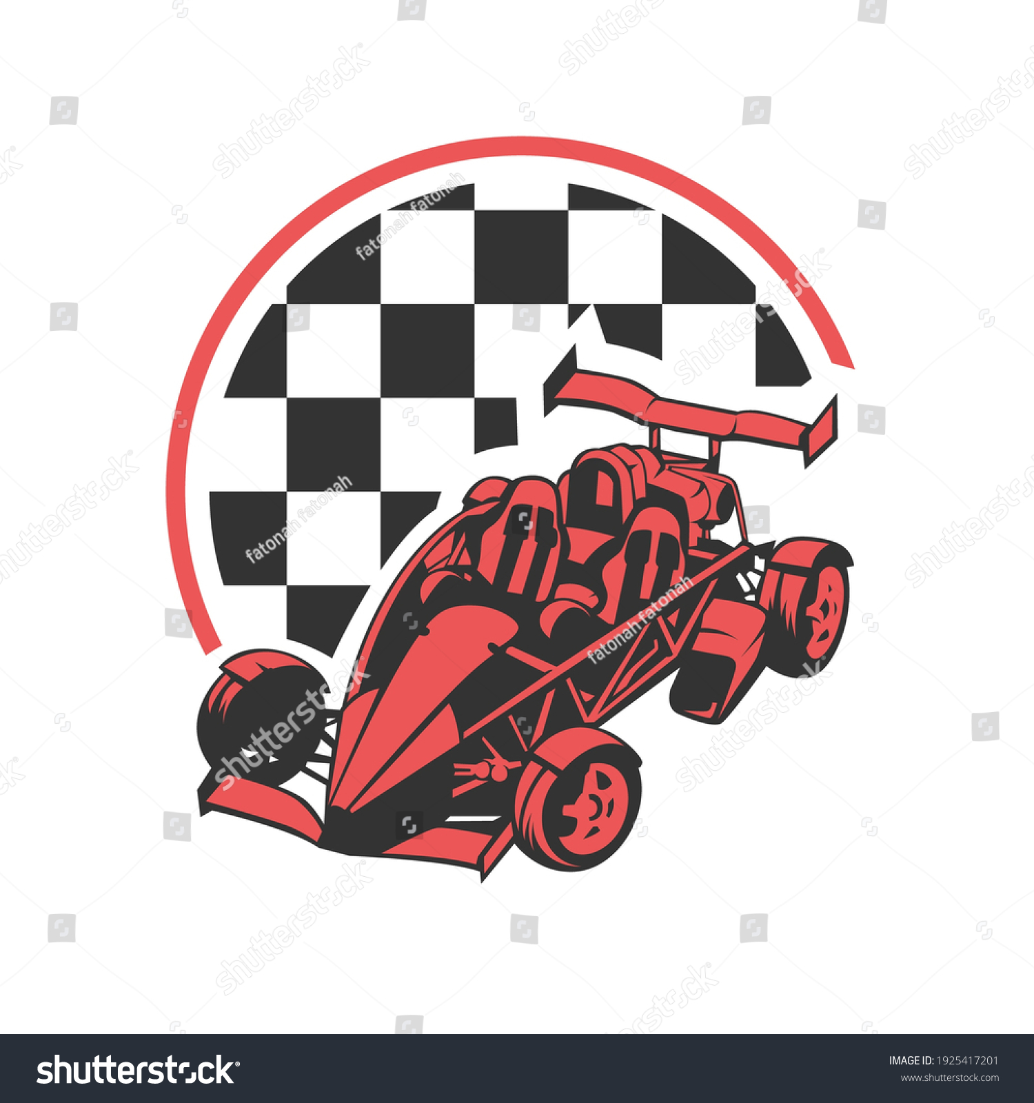 Mini Car Racing Logo Design Vector Stock Vector (Royalty Free ...