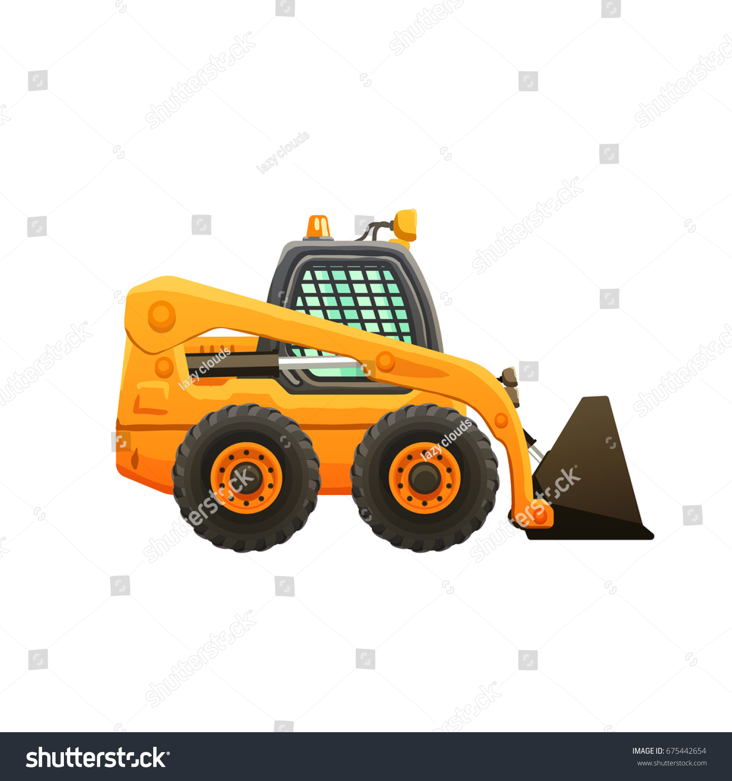 Mini Loader Vector Cartoon Isolated Illustration Stock Vector (Royalty ...