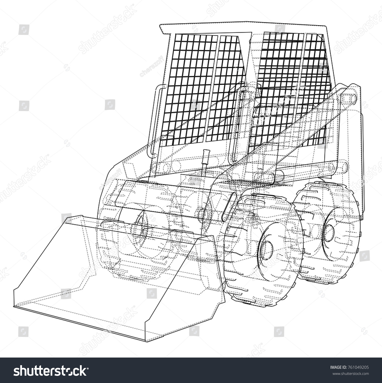 Mini Loader Vector Illustration Isolated On Stock Vector (Royalty Free ...