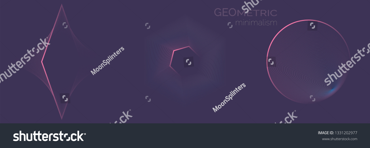 Minimal Abstract Geometric Background Transformation Evolution Stock ...