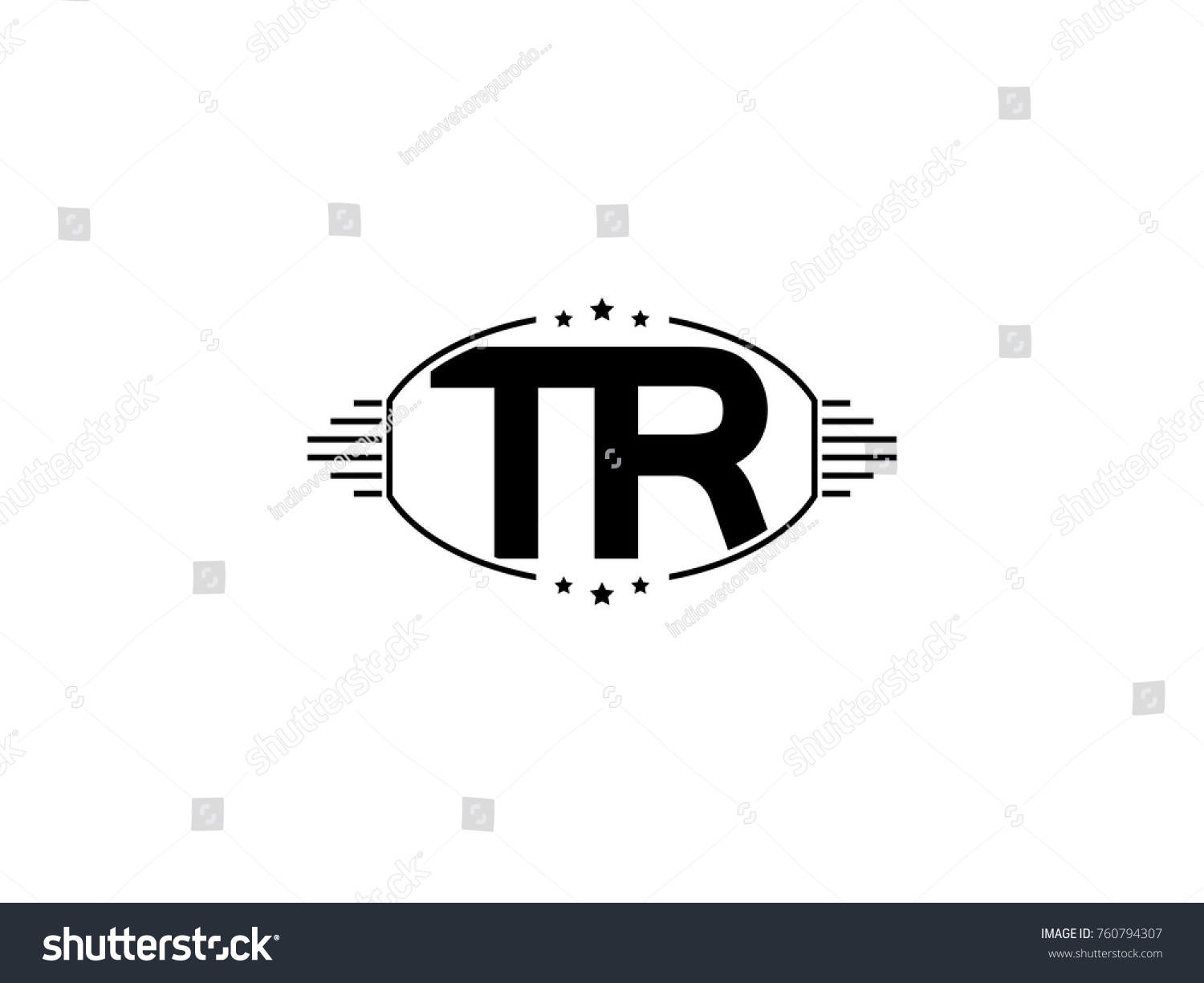 Minimal Black Vector Initial Tr Logo: เวกเตอร์สต็อก (ปลอดค่าลิขสิทธิ์ ...