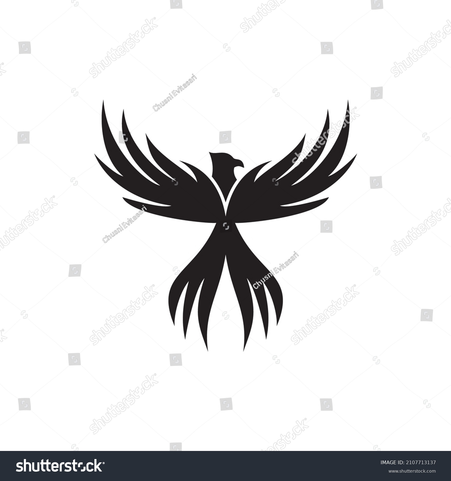 Minimal Falcon Logo Creative Falcon Vector Stock Vector (Royalty Free ...