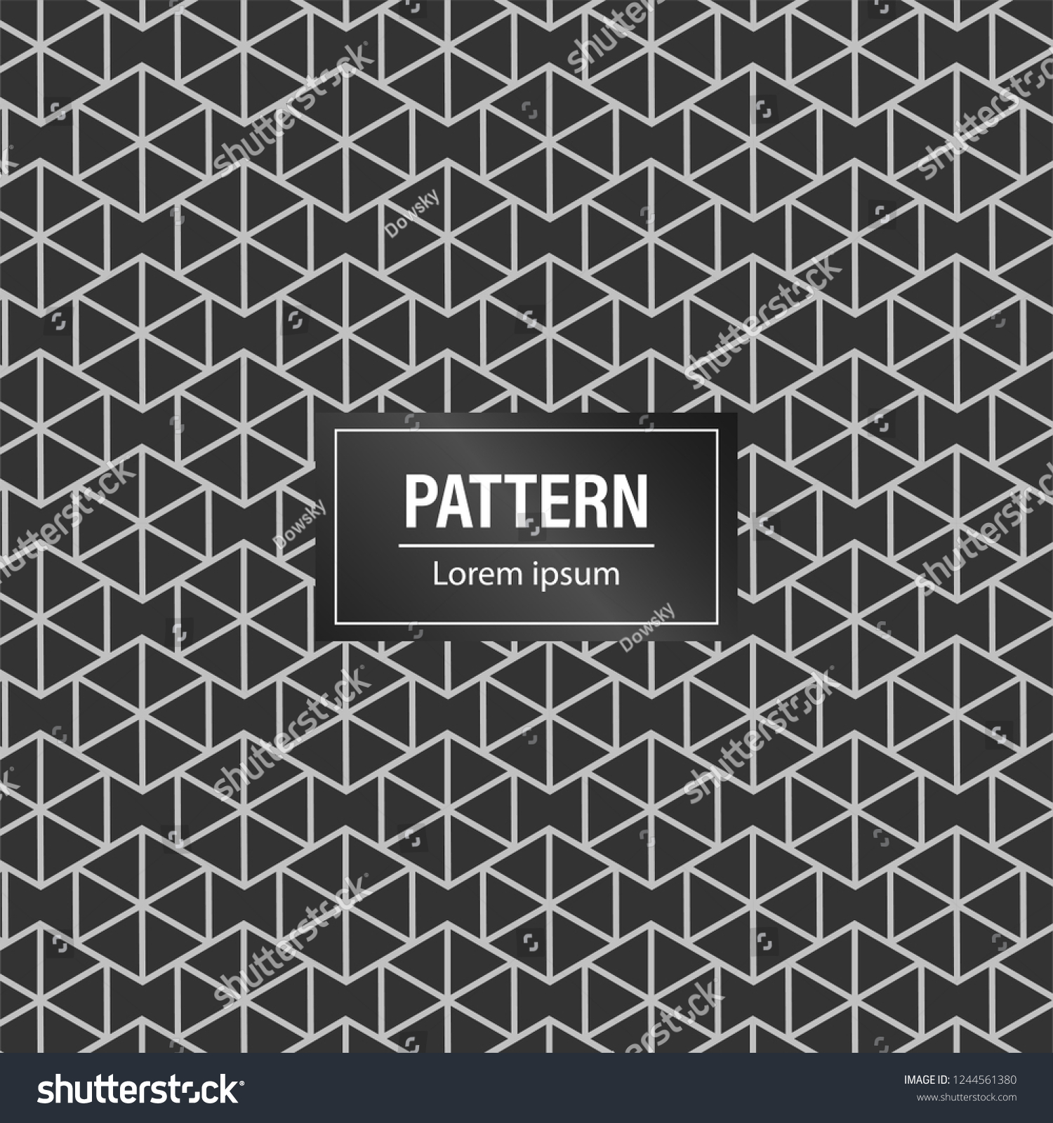 Minimal Geometric Pattern Background Modern Black Stock Vector (Royalty ...