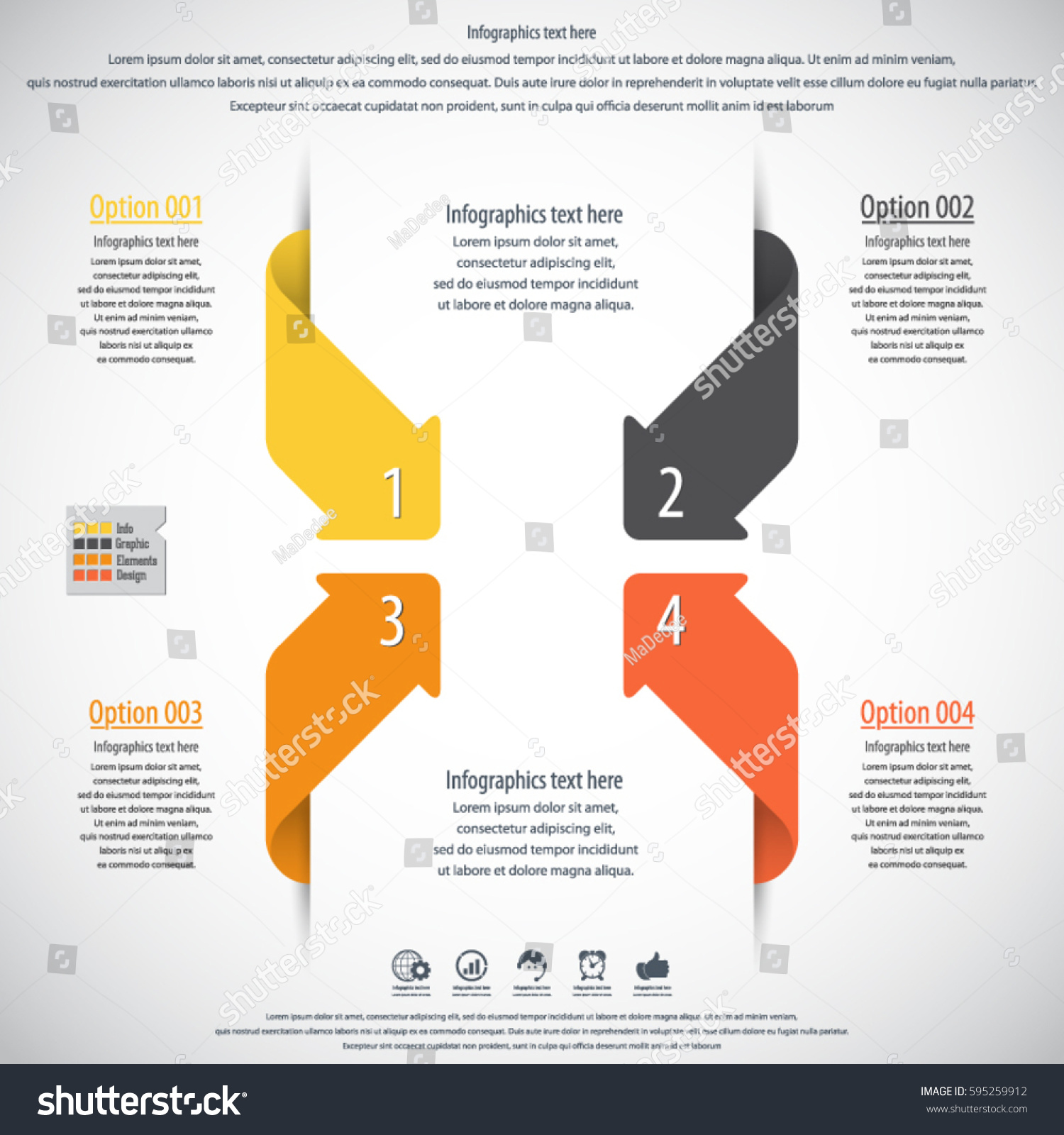 Minimal Infographics Stock Vector (Royalty Free) 595259912 | Shutterstock