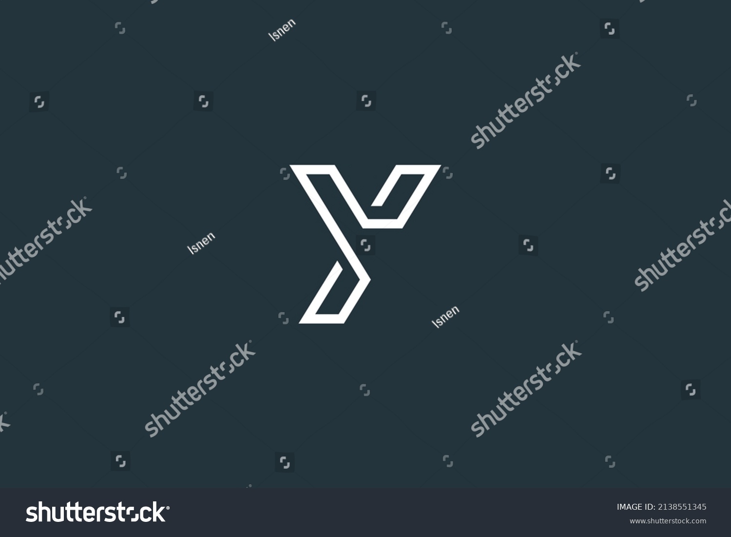 Minimal Letter Y Logo Design Vector Stock Vector (Royalty Free ...