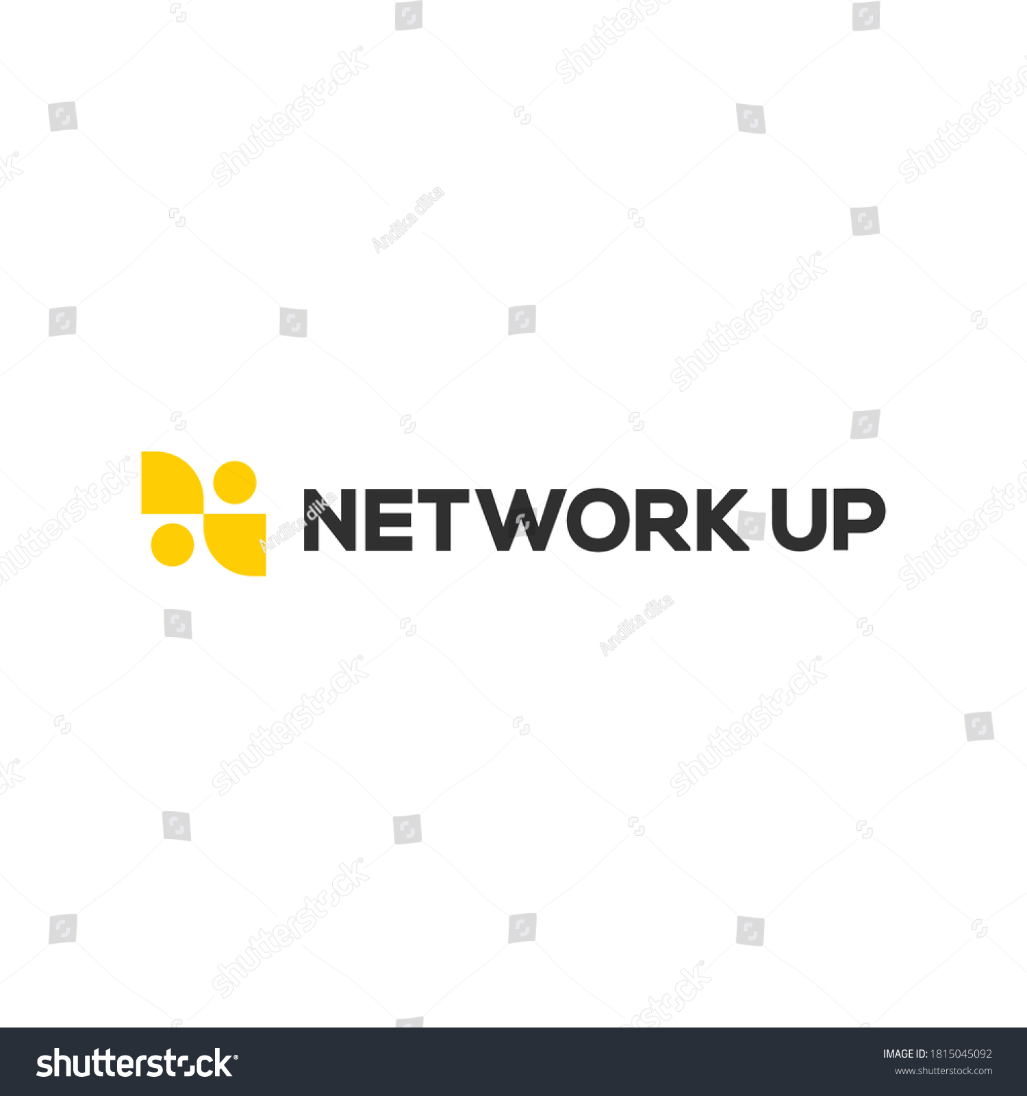 Minimal Network App Logo Design Stock Vector (Royalty Free) 1815045092 ...