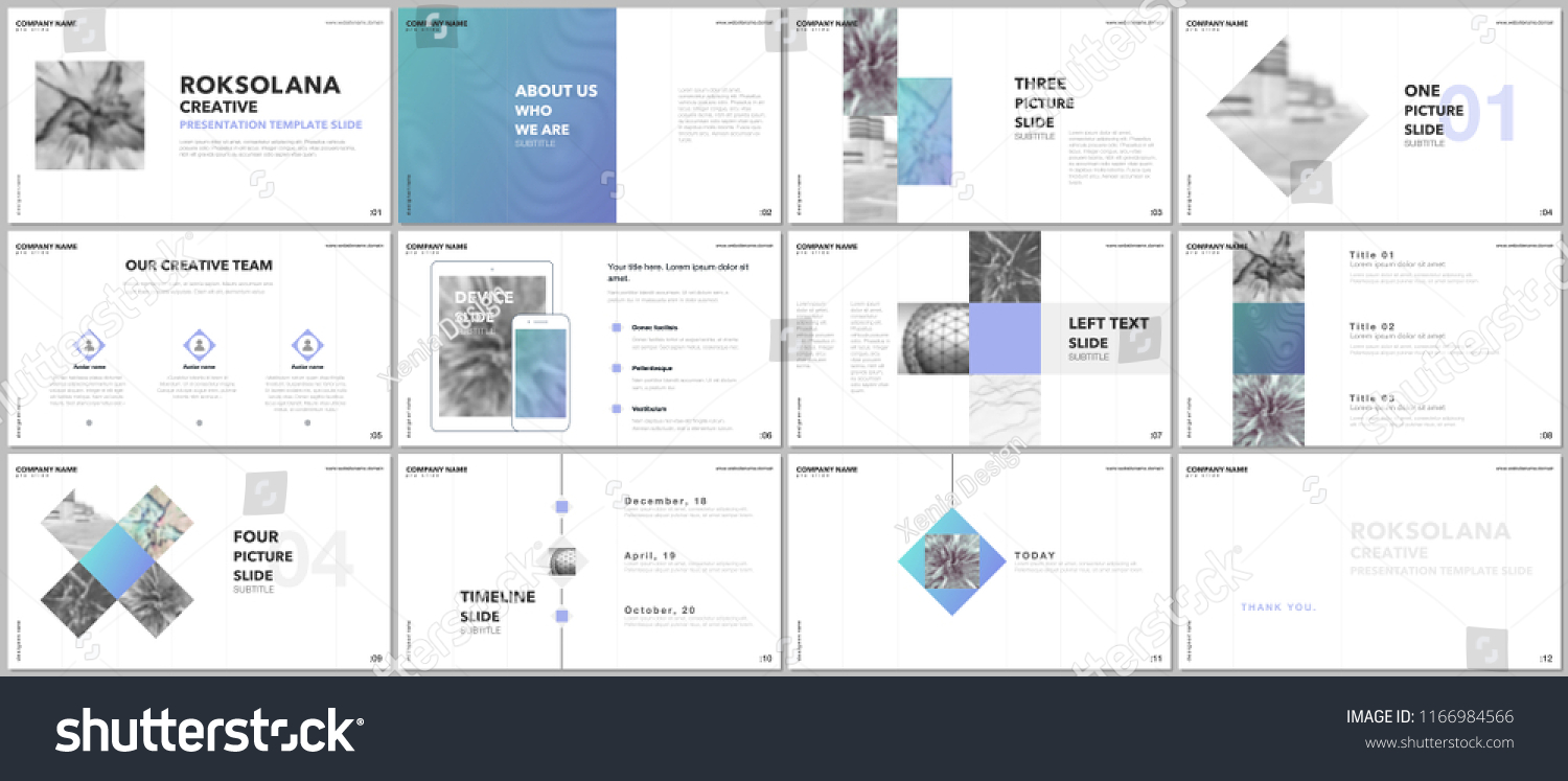 Minimal Presentations Design Portfolio Vector Templates Stock Vector ...