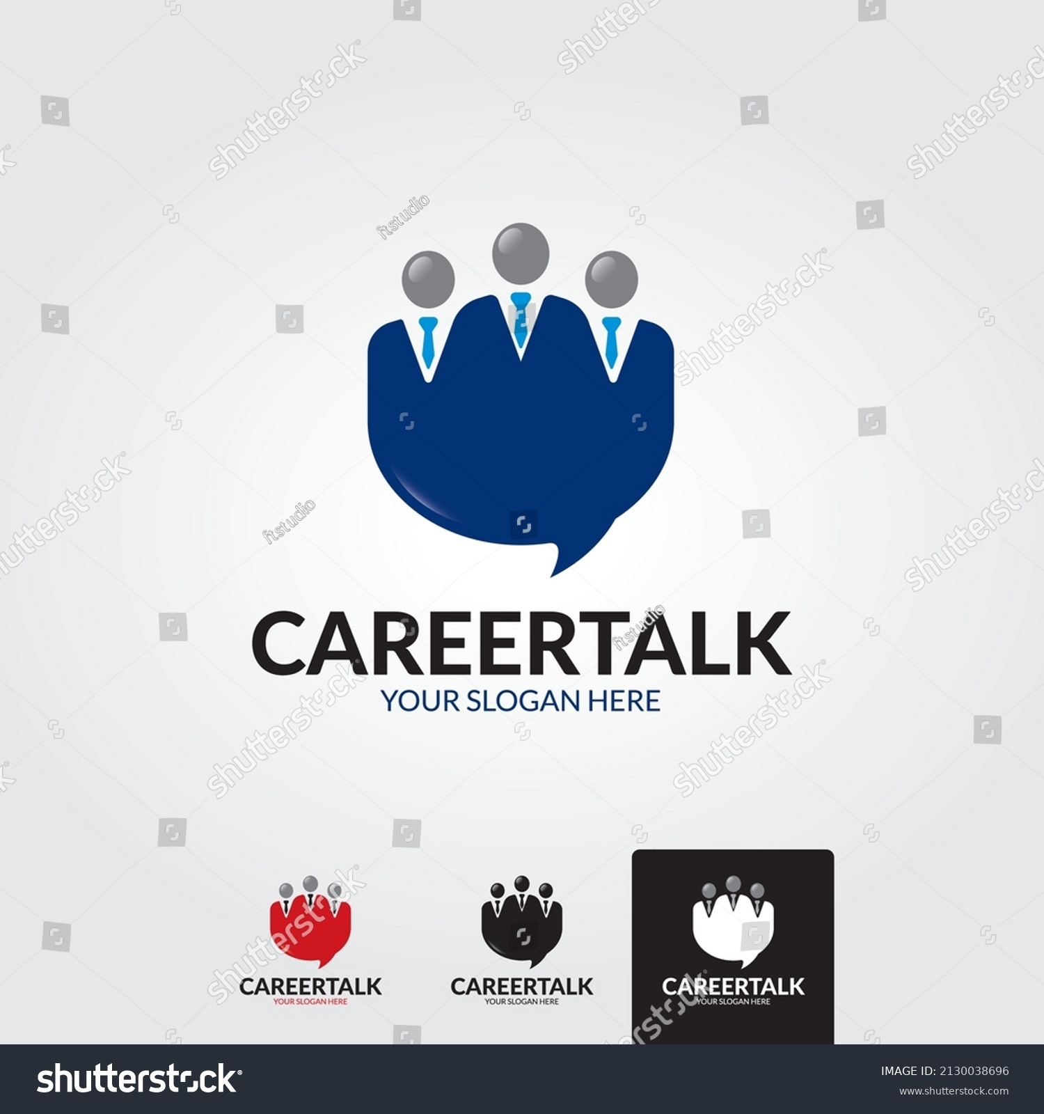 Minimal Teamwork Logo Template Vector Stock Vector (Royalty Free ...
