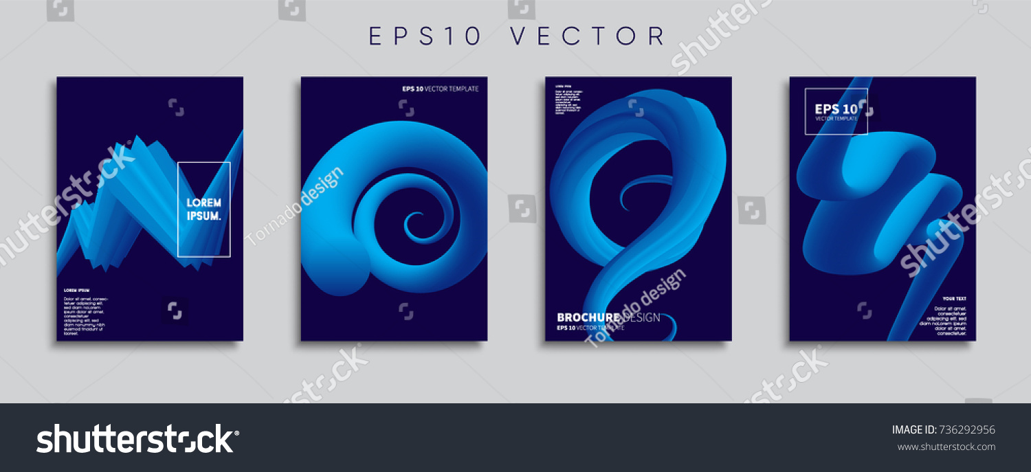 Minimal Vector Cover Designs Future Poster Stock Vector (Royalty Free ...