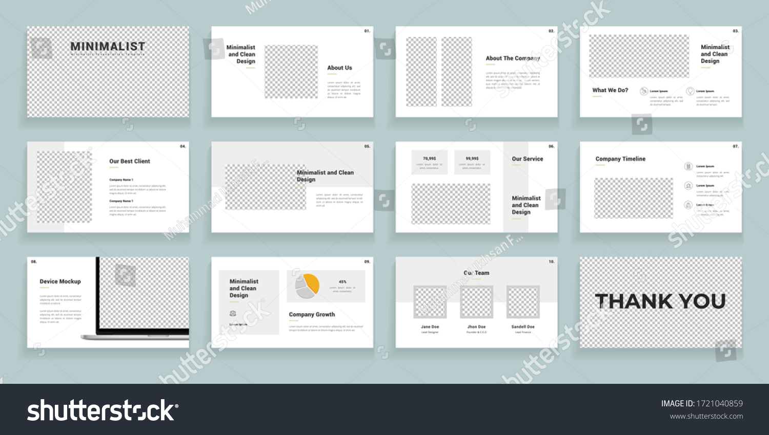 Minimalis Presentation Layout Design Infographic: เวกเตอร์สต็อก (ปลอด ...
