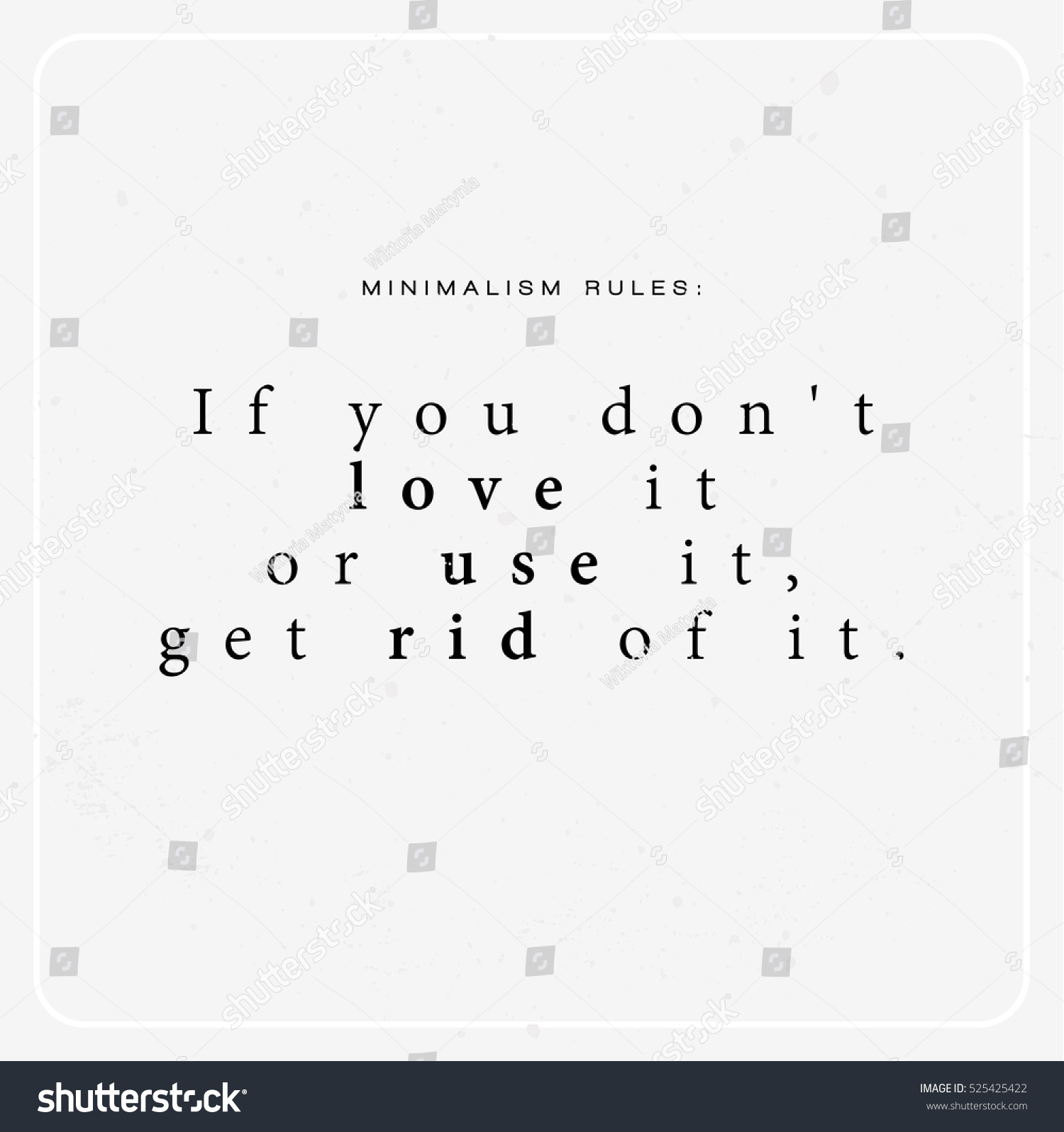 Minimalism Inspirational Quote Vector: vector de stock (libre de ...